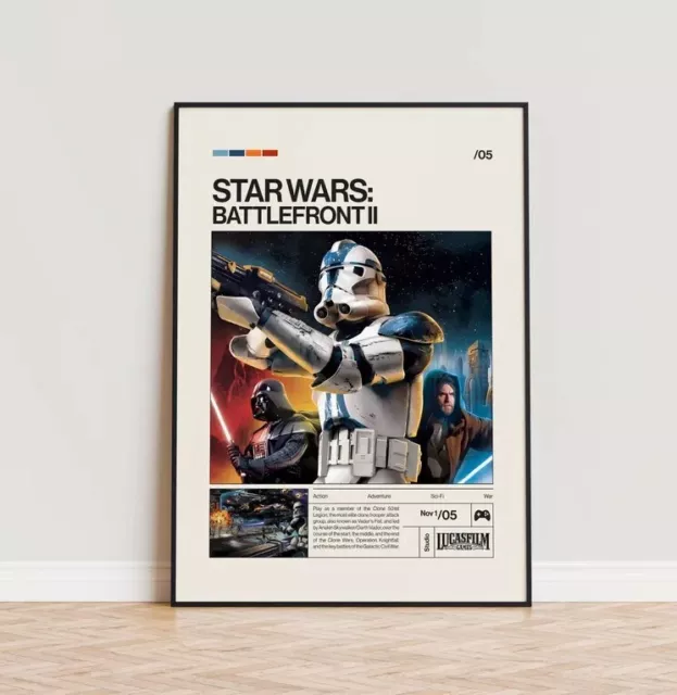 Star Wars - Battlefront Ii Poster, Video Game Poster, Minimalist Game ...