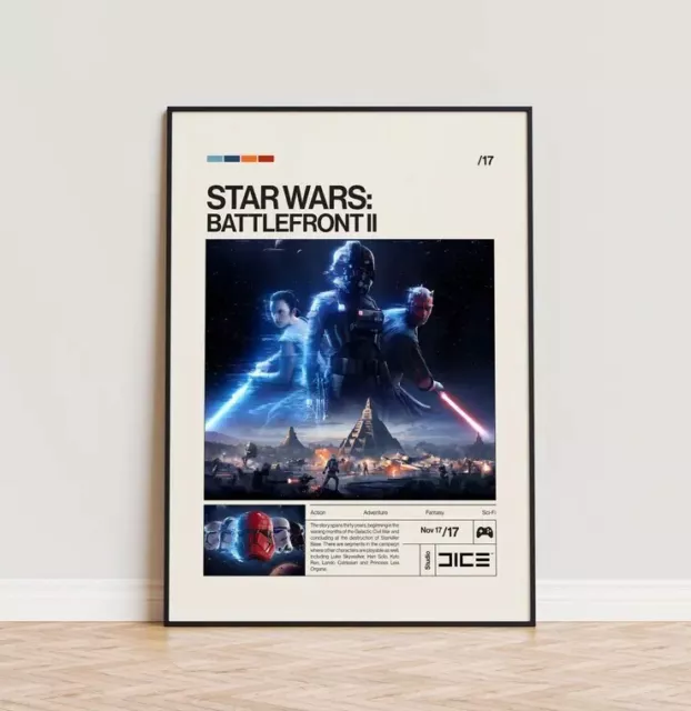 Star Wars - Battlefront Ii Poster, Video Game Poster, Minimalist Game ...