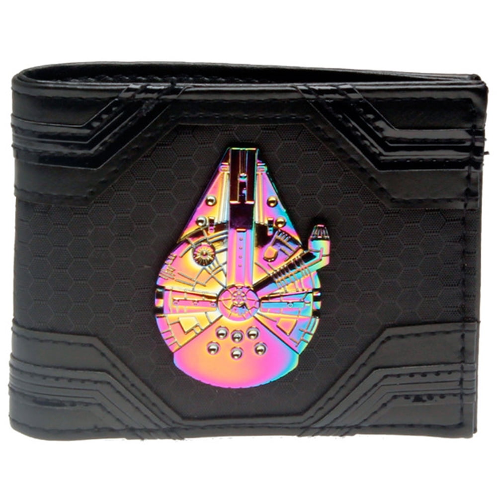Star Wars Bifold Wallet - Large Millennium Falcon Wallet - Walmart.com
