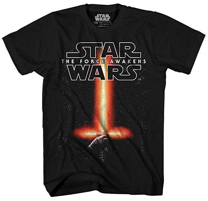 Star Wars Big Boys' The Force Awakens Light Saber Glow Tee - Walmart.com