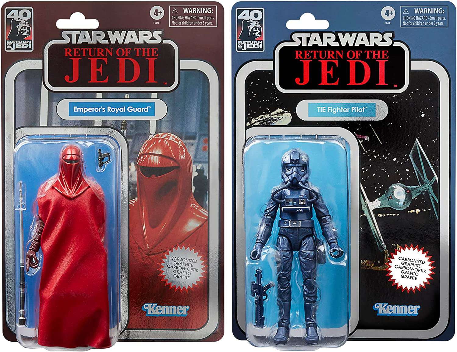 Star Wars Black Series Emperor's Royal Guard & TIE Fighter Pilot Action ...