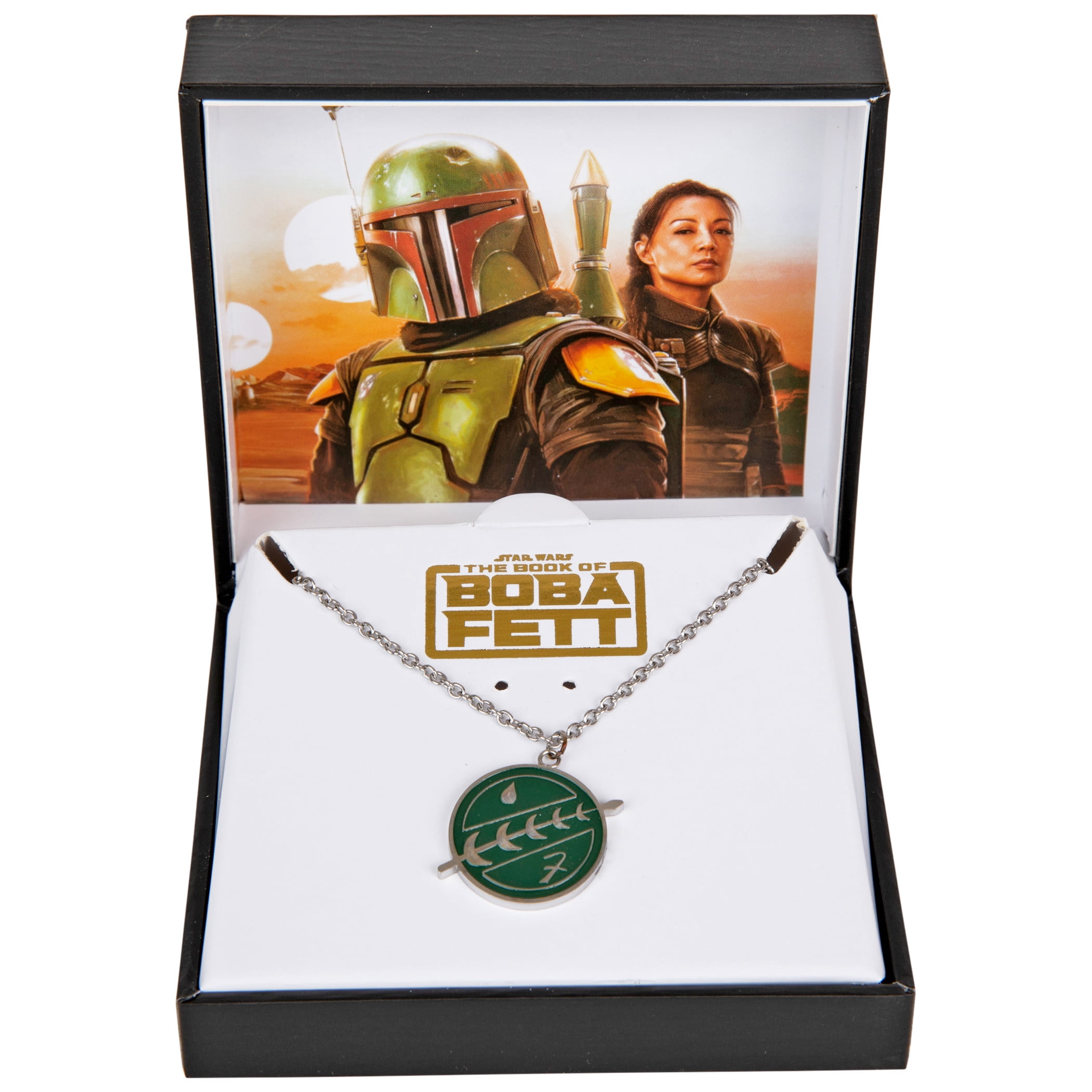 Star Wars Boba Fett Crest Insigma Pendant Necklace - Walmart.com