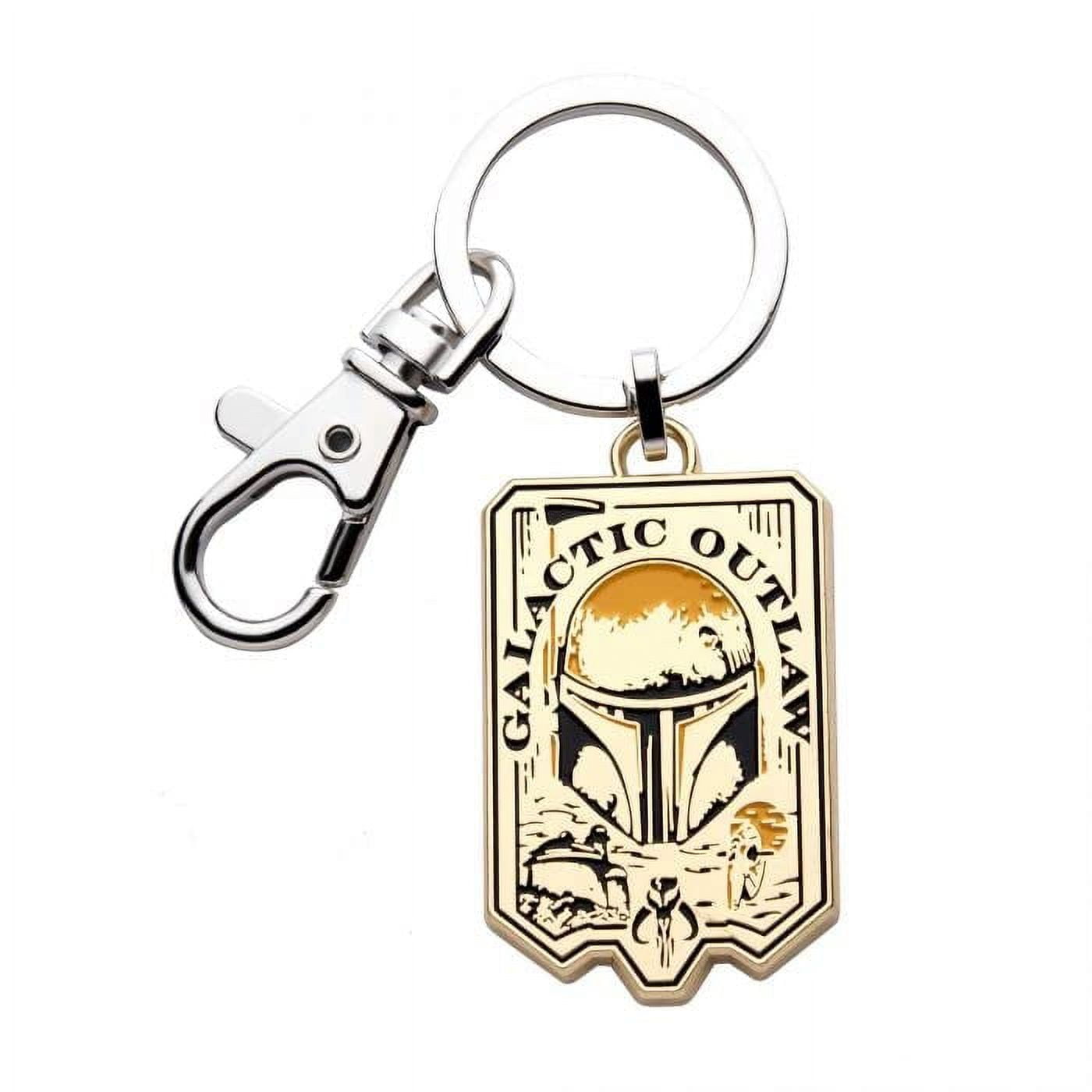 Star Wars Boba Fett Galactic Outlaw Badge Keychain - Walmart.com