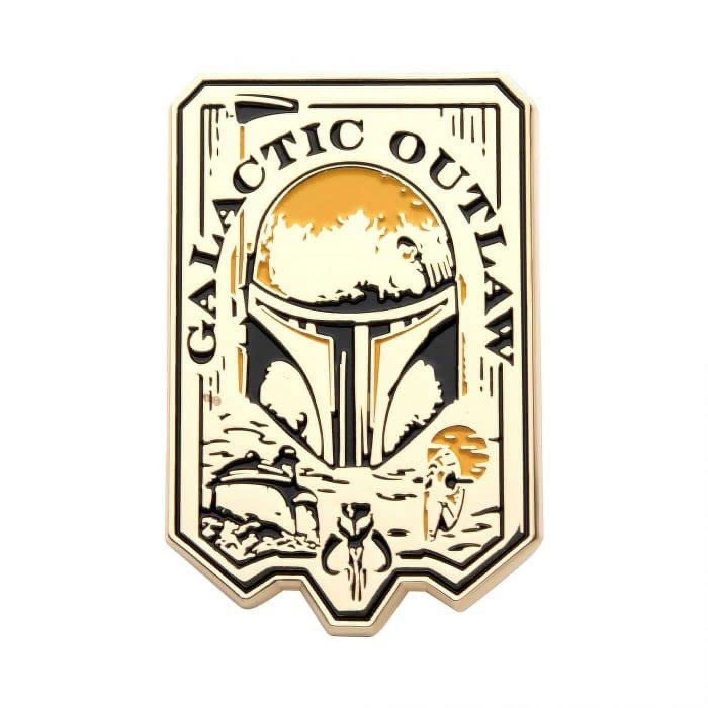Star Wars Boba Fett Galactic Outlaw Badge Pin - Walmart.com