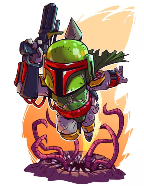 Star Wars Boba Fett Stickers Phone Decal Water Bottle Stickers Car ...