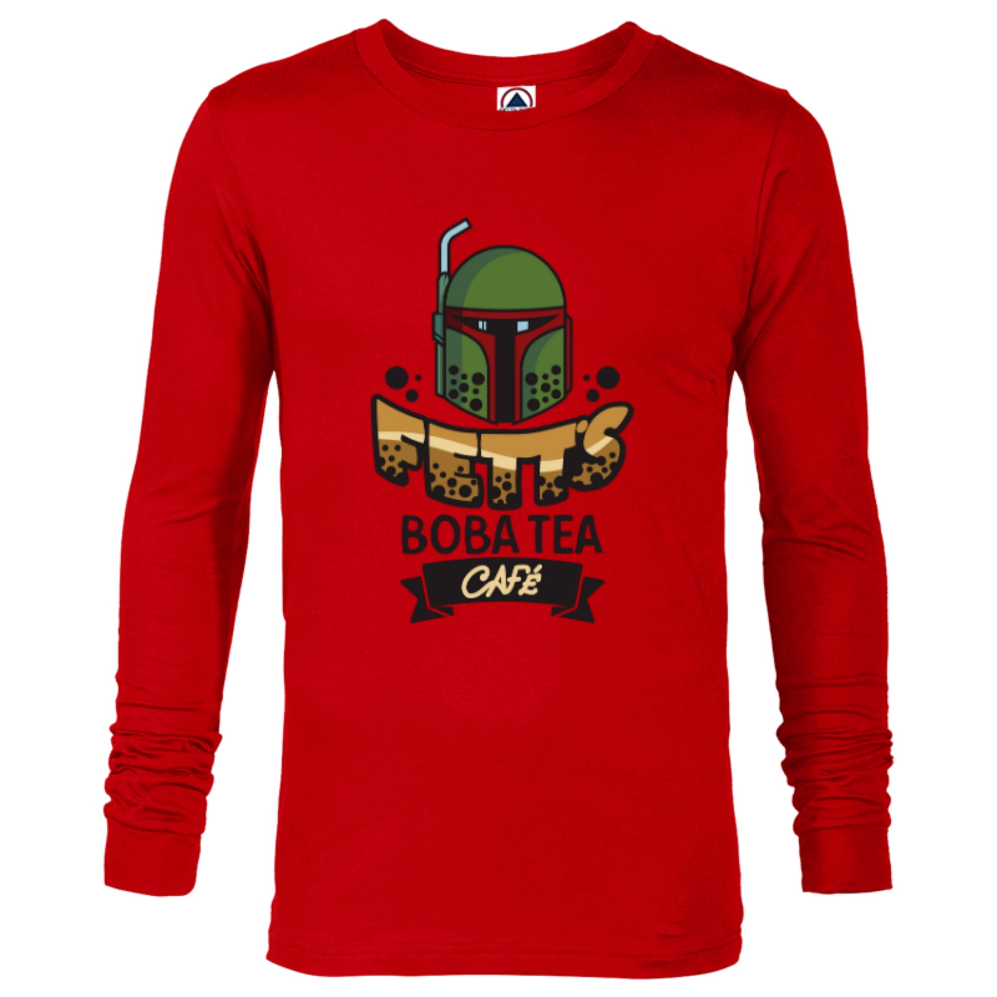 Star Wars Boba Fett’s Boba Tea Café Logo Funny - Long Sleeve T-Shirt ...