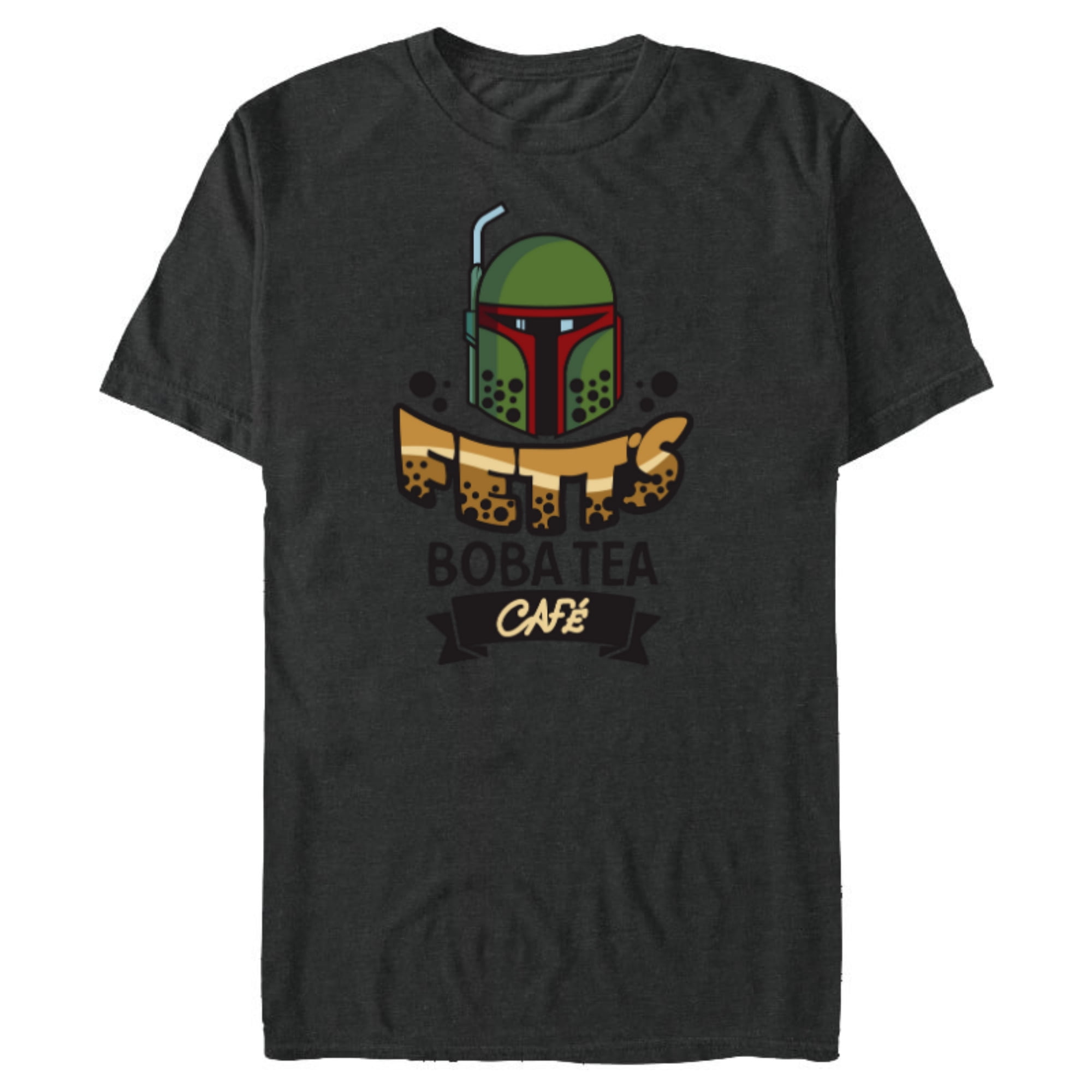 Star Wars Boba Fett’s Boba Tea Café Logo Funny - Short Sleeve Blended T ...
