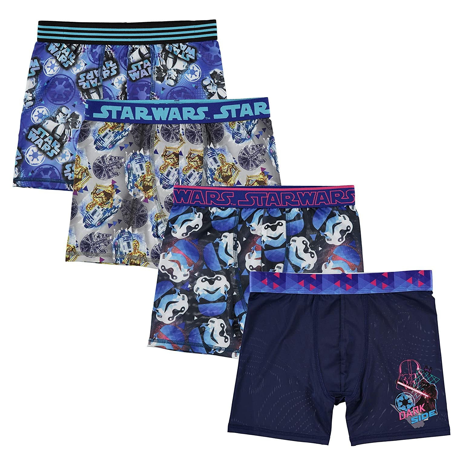 Star Wars Kids Character Athletic Boxer Brief Underwear, Swarsmulti ...