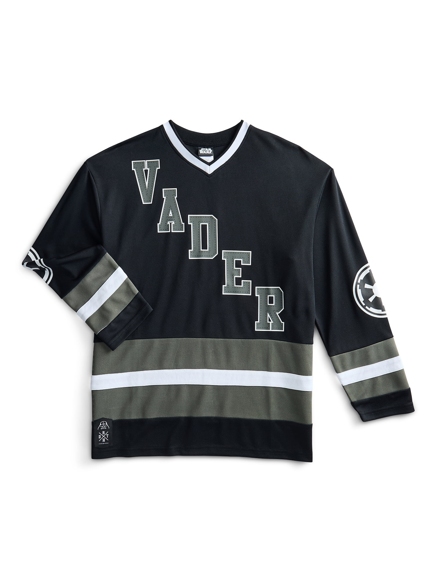 Star Wars Boys and Big Boys Darth Vader Graphic Hockey Jersey, Sizes 4 ...