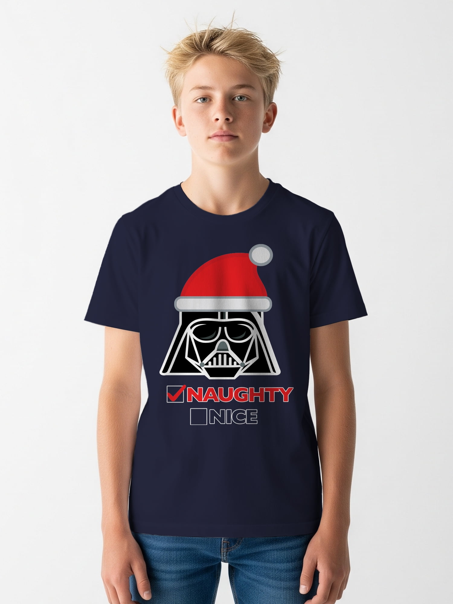 Star Wars, Boys' & Big Boys' Graphic Short-Sleeve T-Shirt, Darth Vader ...