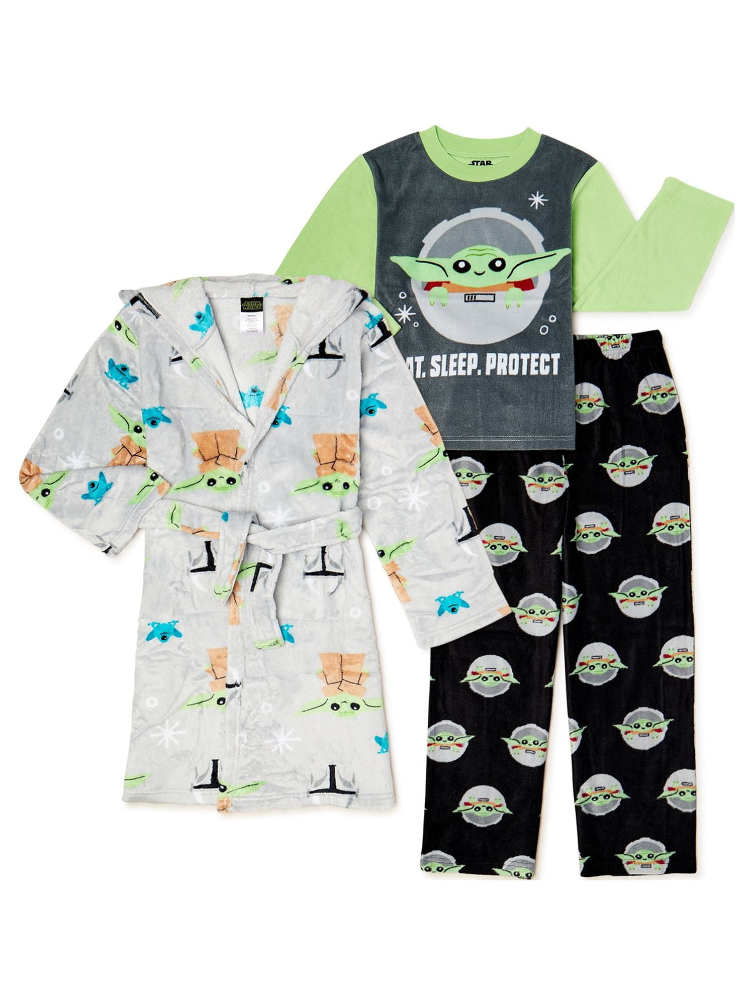 Star Wars Boys Grogu Pajama Robe Set, 3-Piece, Sizes 4-10 - Walmart.com