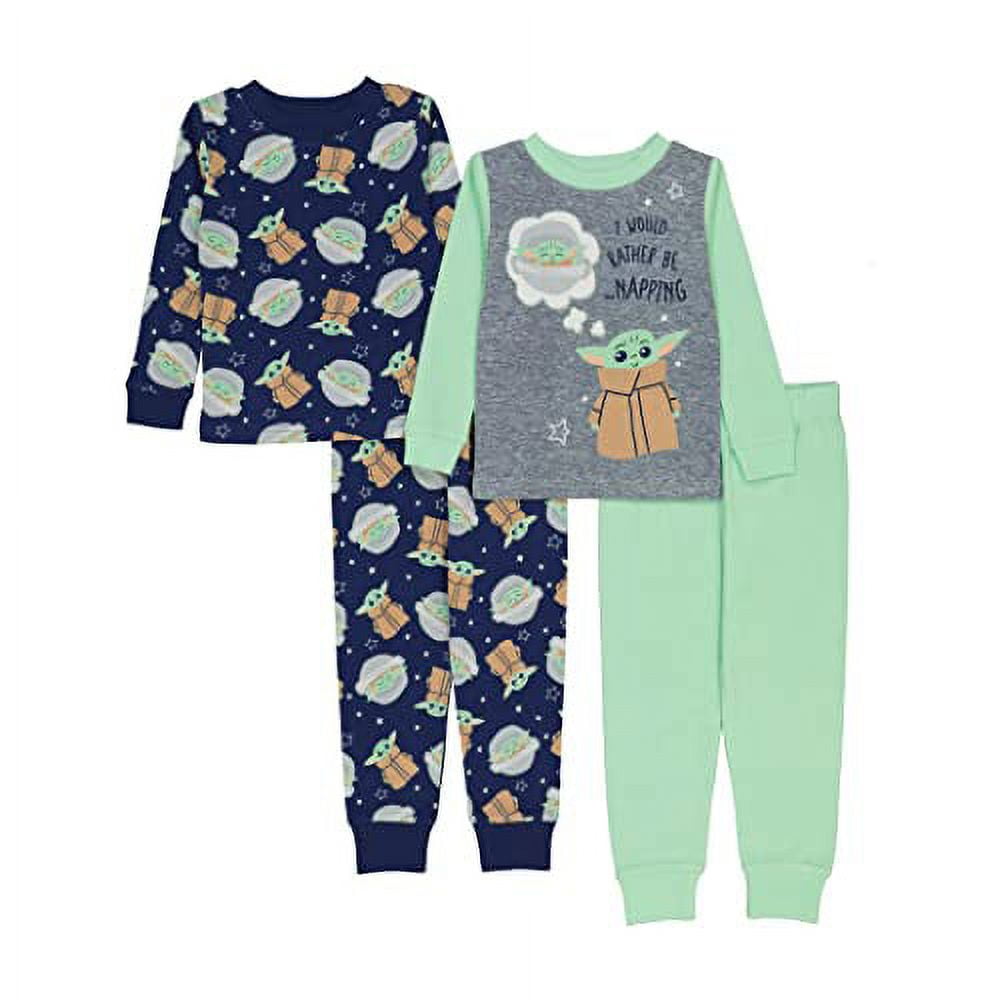 Star Wars Boys? Little Snug-Fit Mandalorian Pajamas, Cute Grogu, 4T ...
