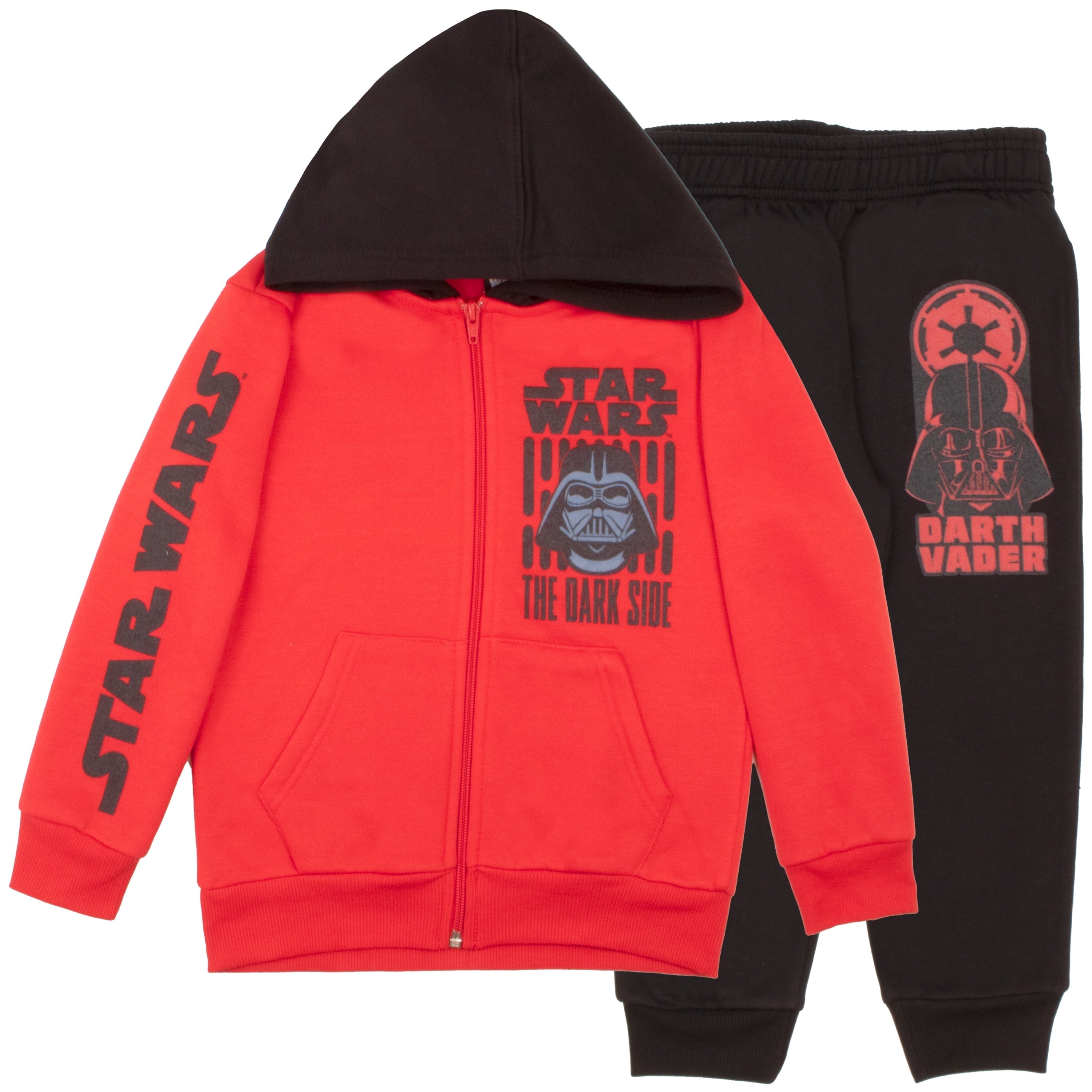 Star Wars Boys Matching Sets Darth Vader Pullover Hoodie and Jogger Fleece Set for Boys 2 Piece ...