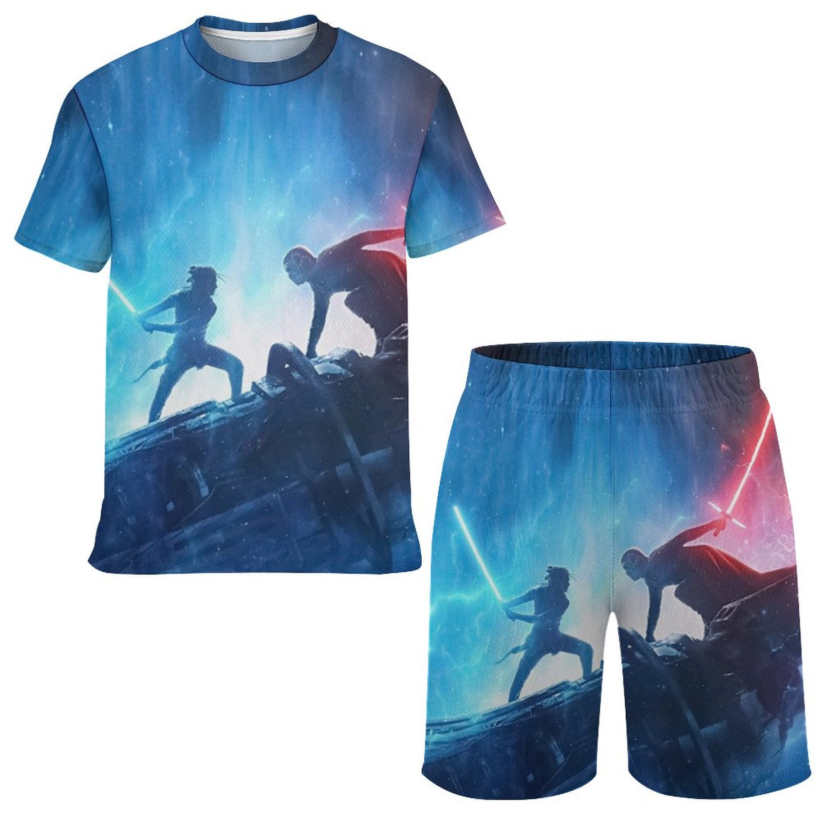 Star Wars Boys Short Sleeve T-Shirt And Shorts Outfit Set Activewear ...