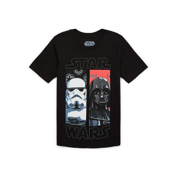 Star Wars Boys Split Duo, Crew Neck, Short Sleeve, Graphic T-Shirt ...