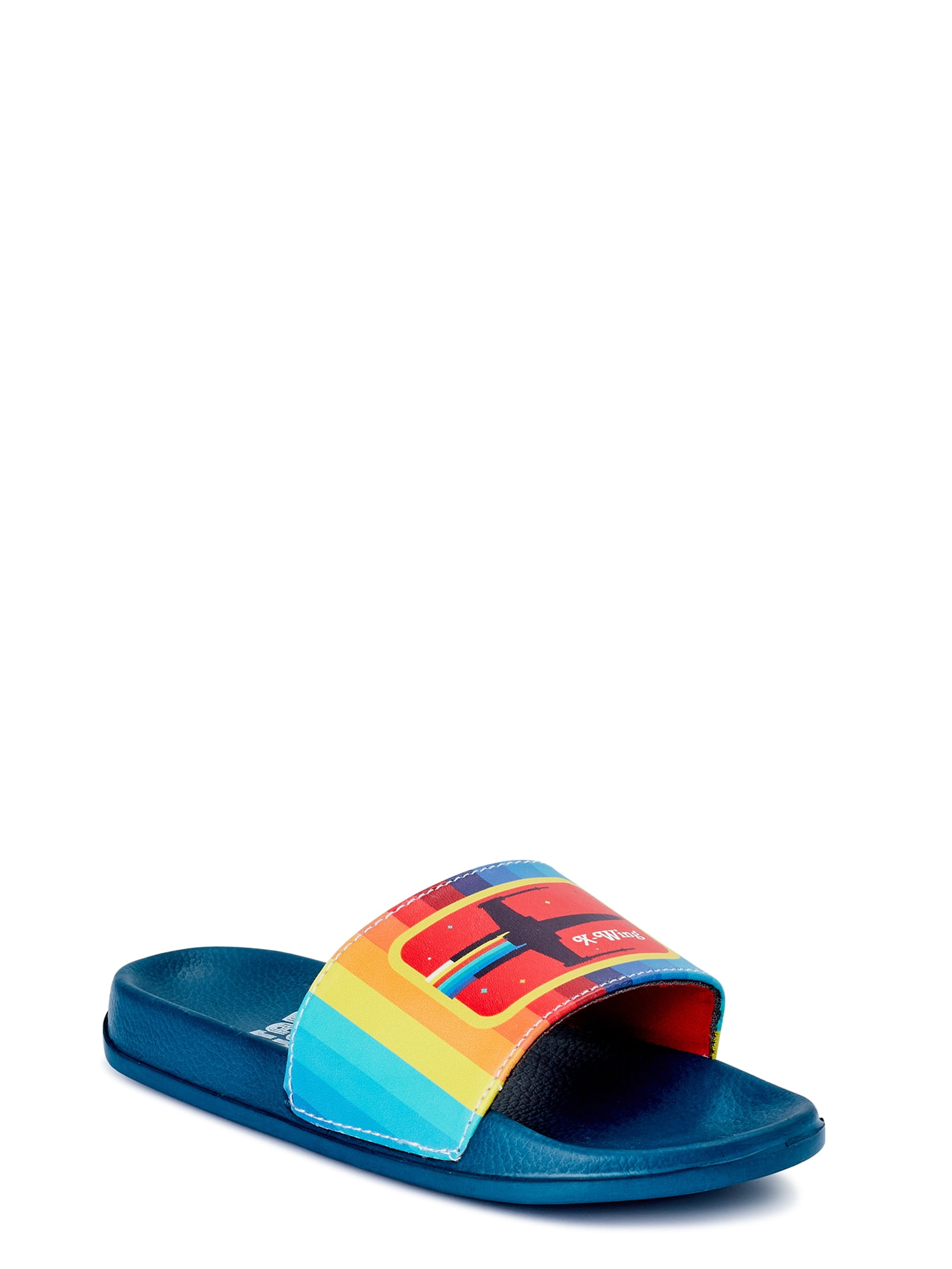 Brandclub - Boys X-Wing Slide Sandals with Screen-Print
