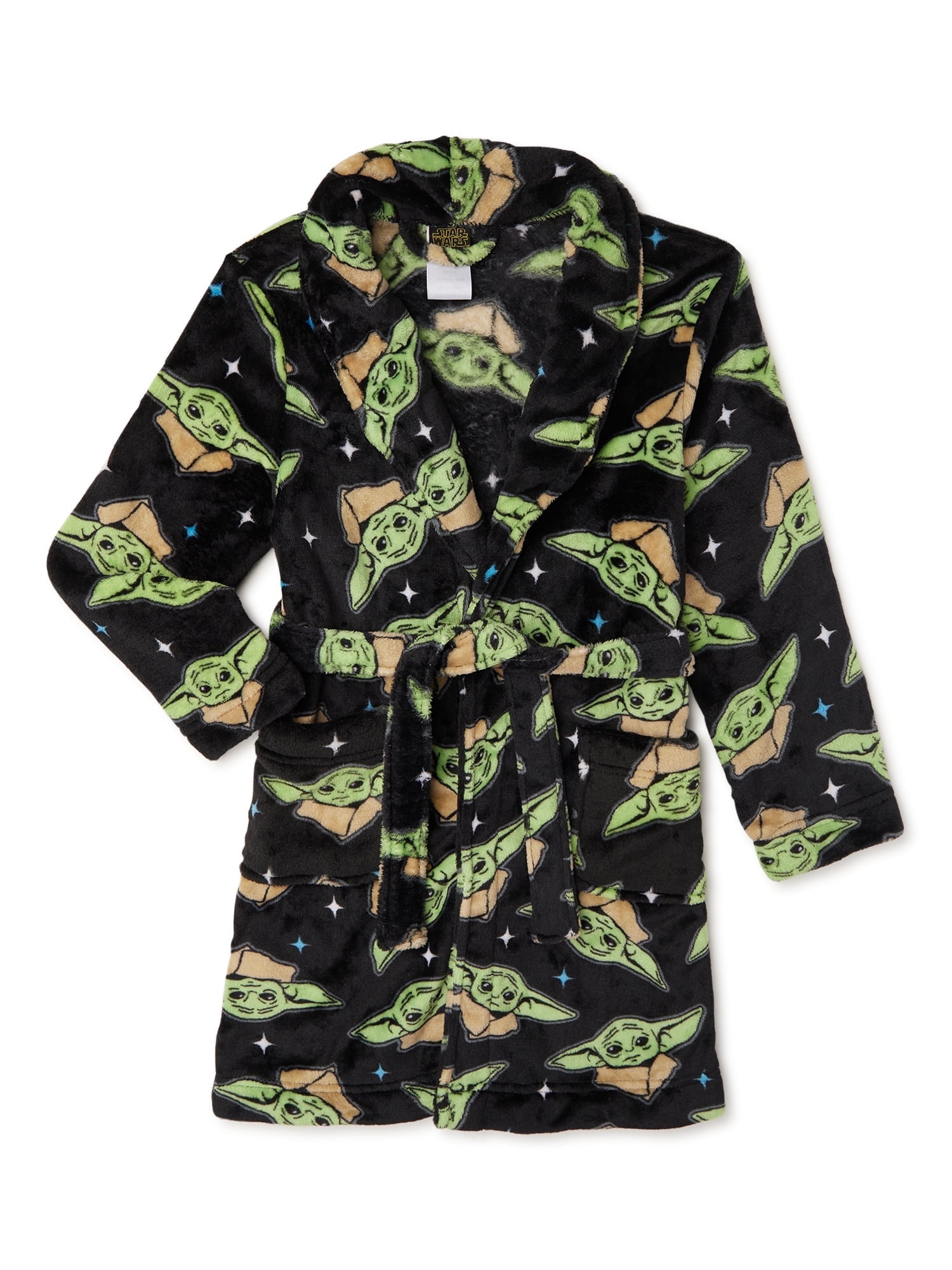 Star Wars Boys' Yoda Mandolorian Child Plush Robe, Size 6 - Walmart.com