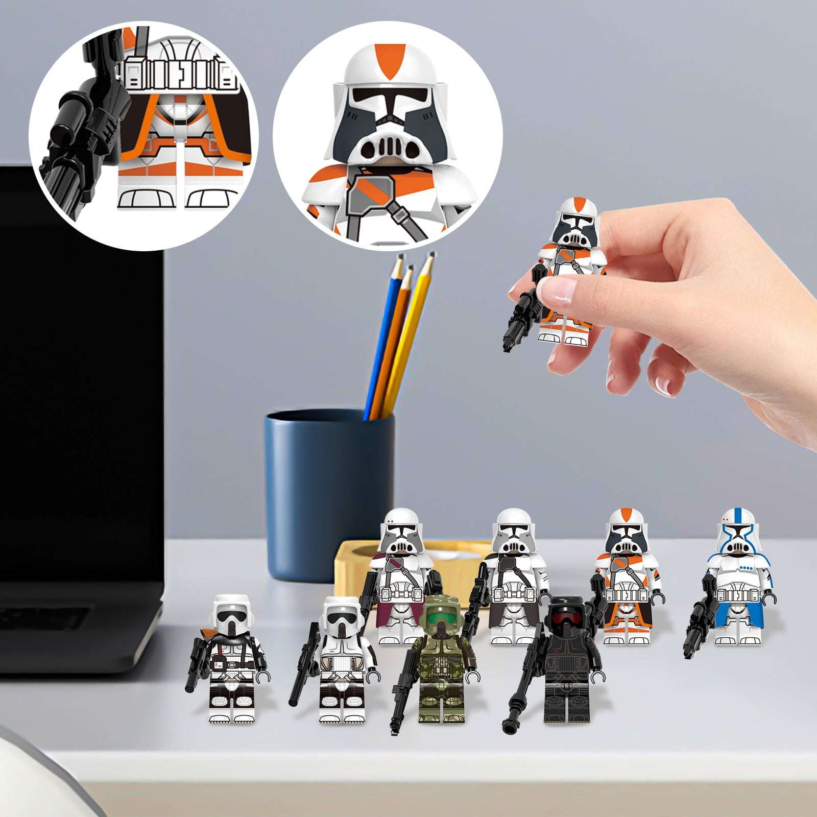 Star --- Wars - Building Blocks Toys - 8PCS Star --- Wars Battle ...