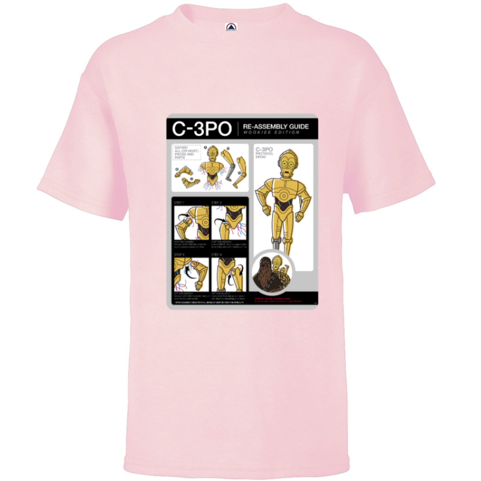 Star Wars C-3PO Re-Assembly Guide Wookiee Edition Funny - Short Sleeve ...