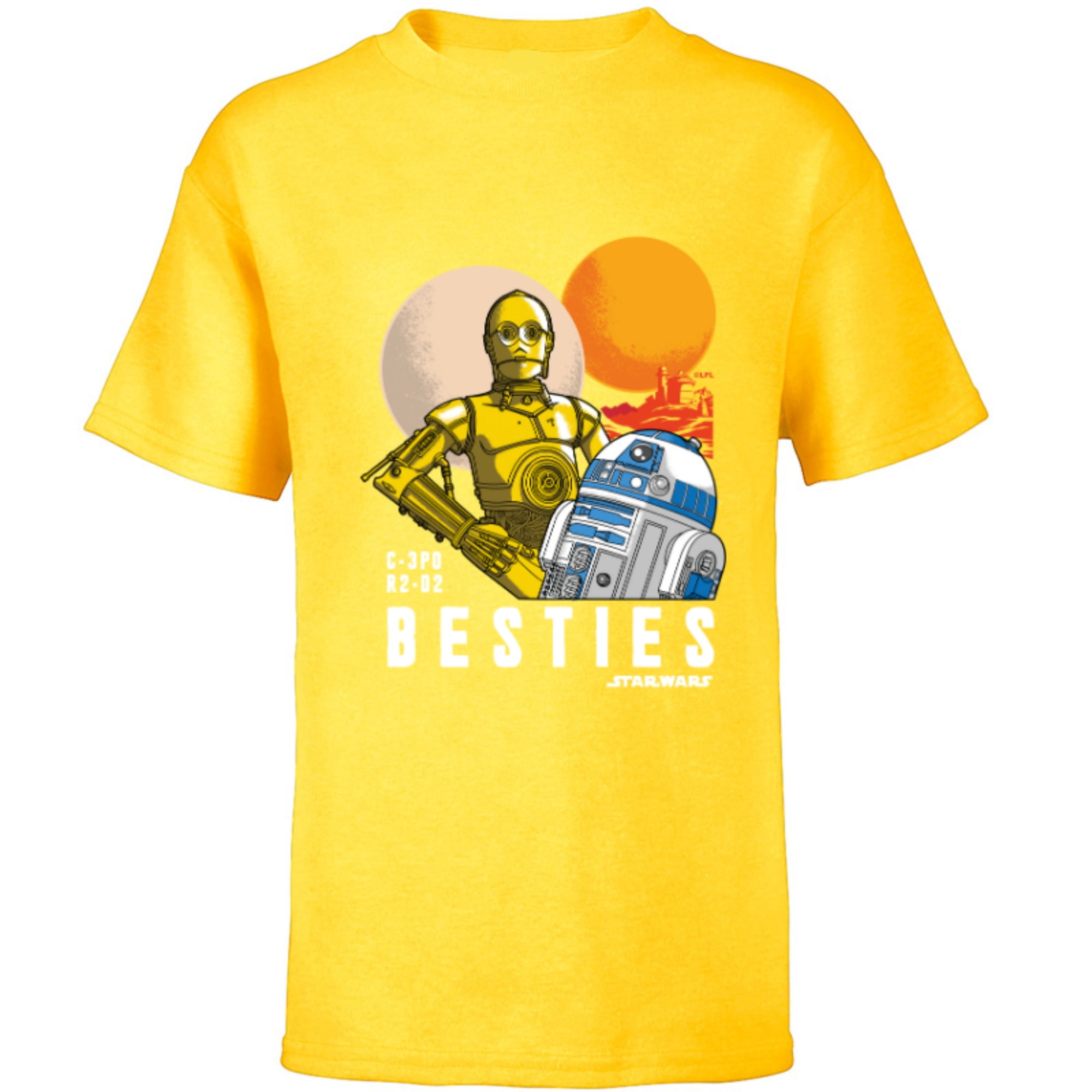 Star Wars C-3PO and R2-D2 Tatooine Droid Besties - Short Sleeve T-Shirt ...