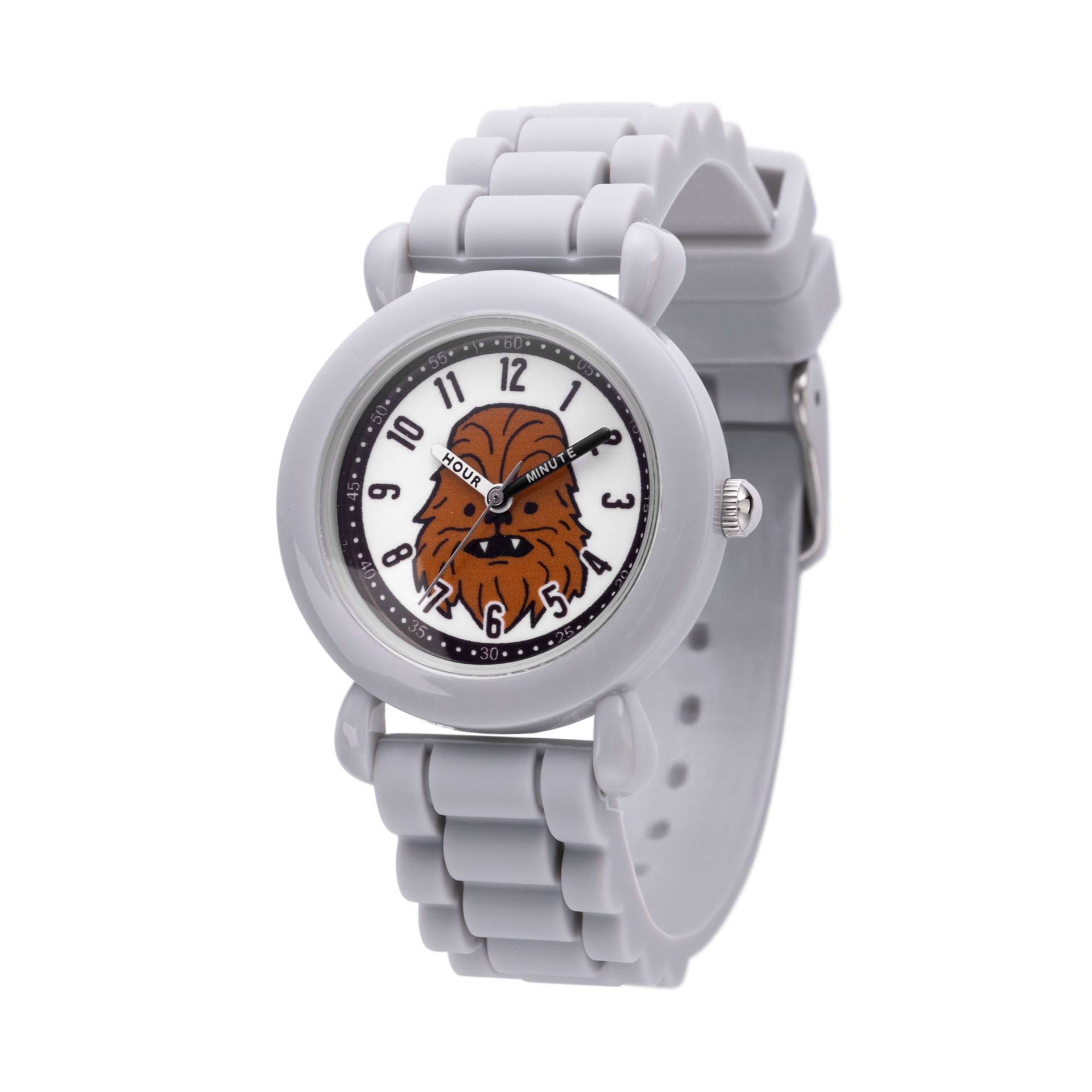 Star Wars Chewbacca Boys' Gray Plastic Time Teacher Watch, Gray ...