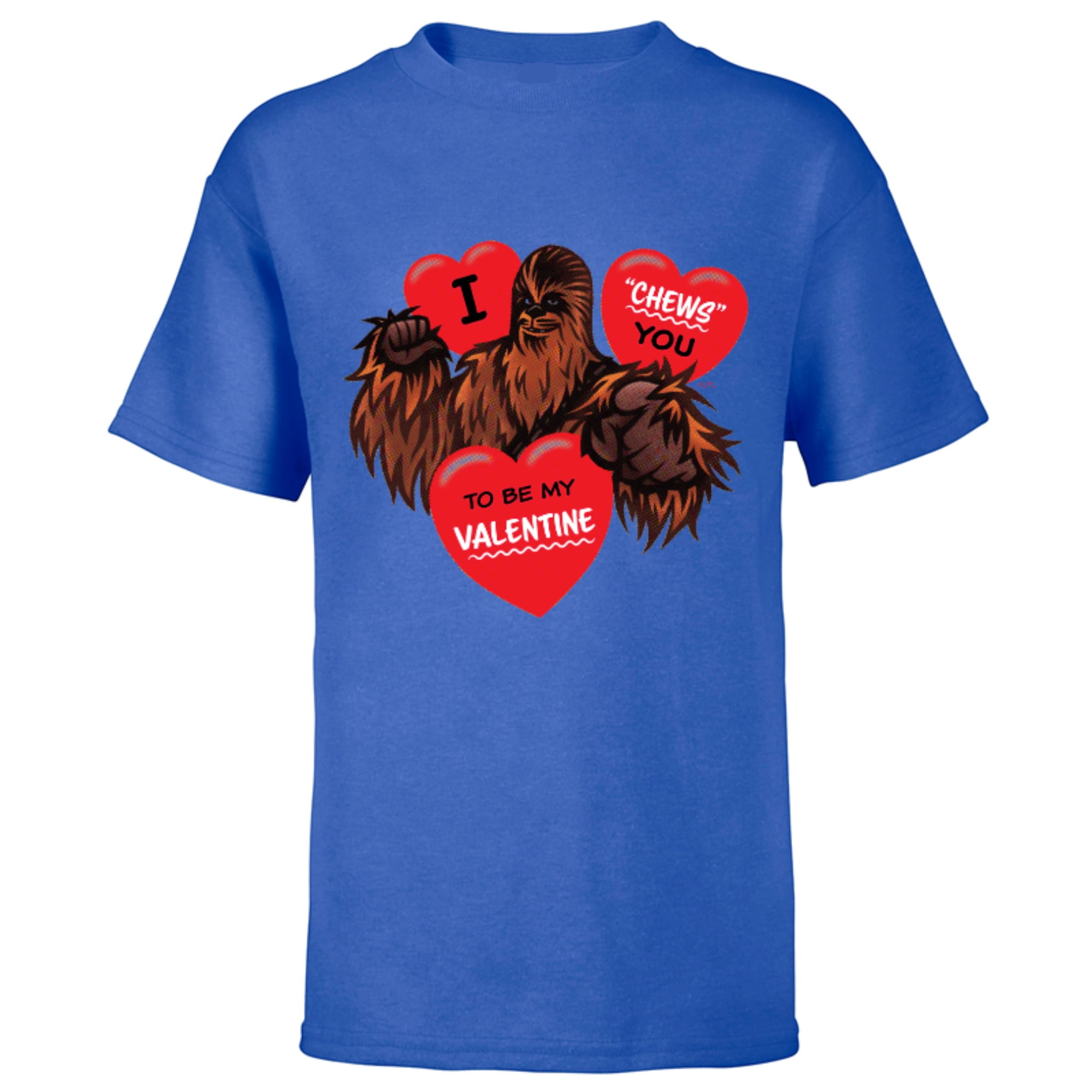 Star Wars Chewbacca Chews You Heart Valentine’s Day - Short Sleeve T ...