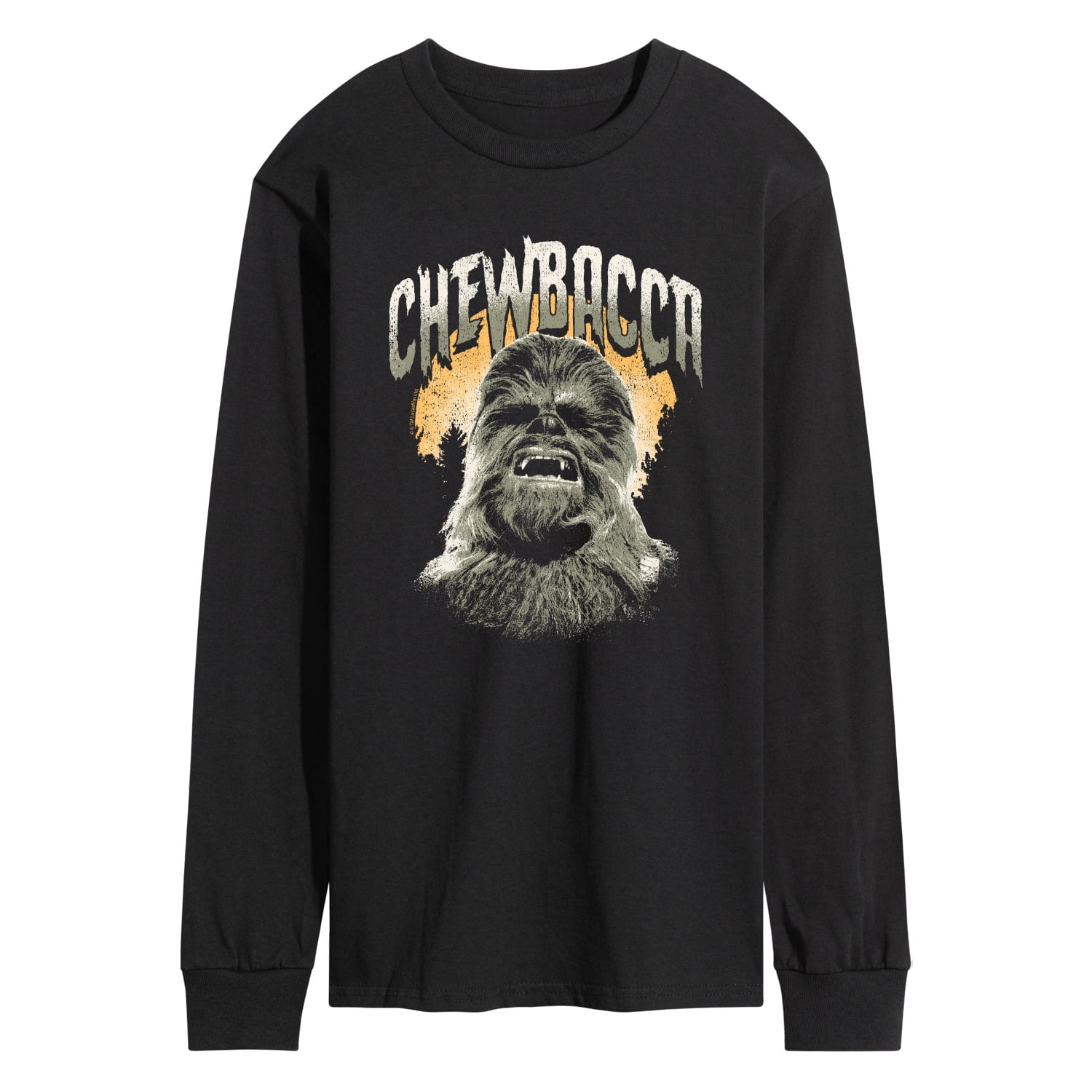 Star Wars - Chewbacca Full Moon Horror - Men's Long Sleeve Graphic T ...