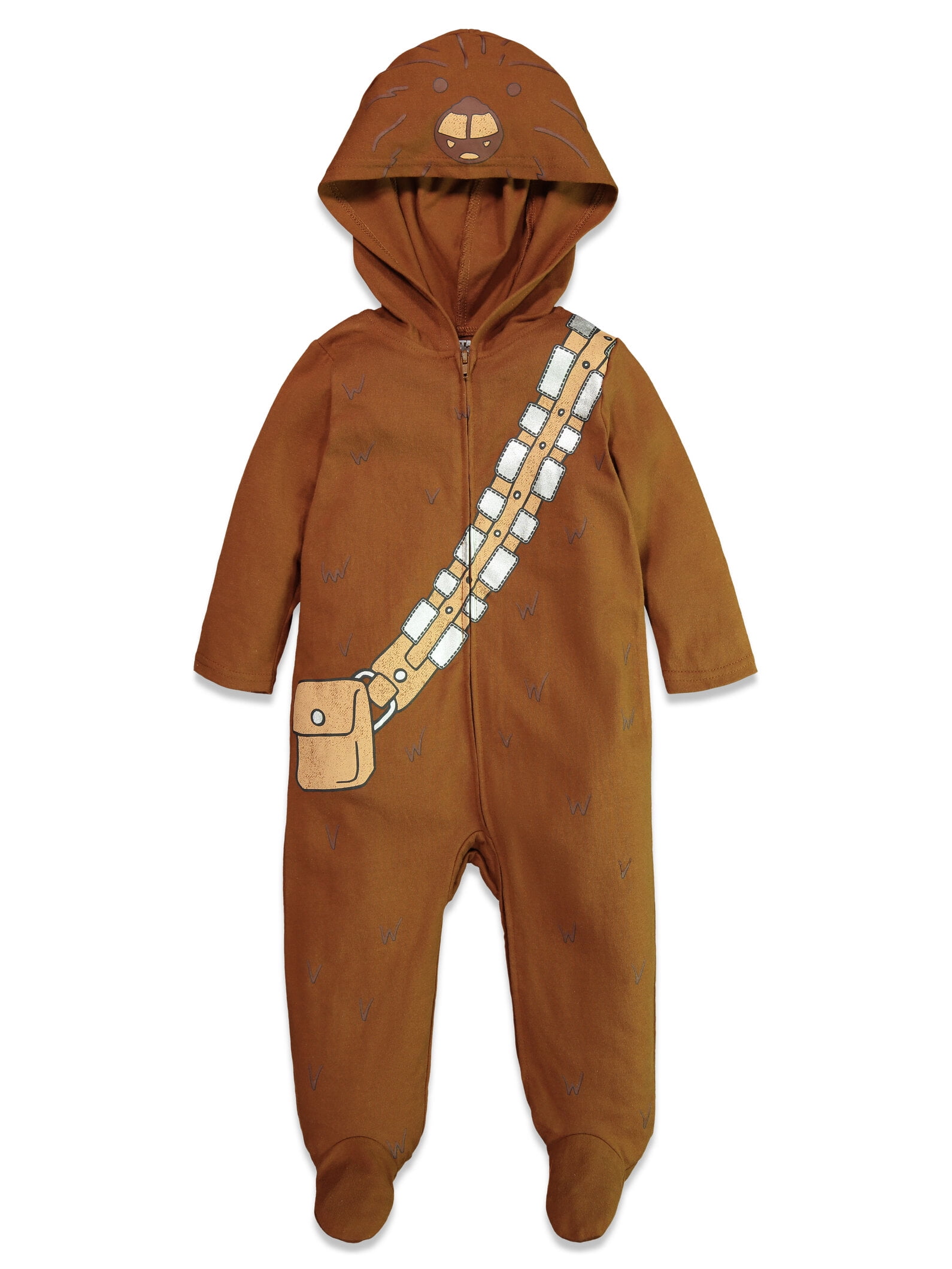 Star Wars Chewbacca Newborn Baby Boys Zip Up Cosplay Costume Coverall ...