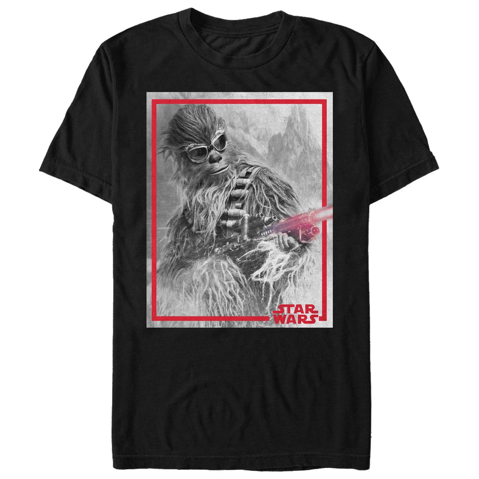 Star Wars Chewbacca Shootin' Chewy Men's Black Shirt, Medium - Walmart.com