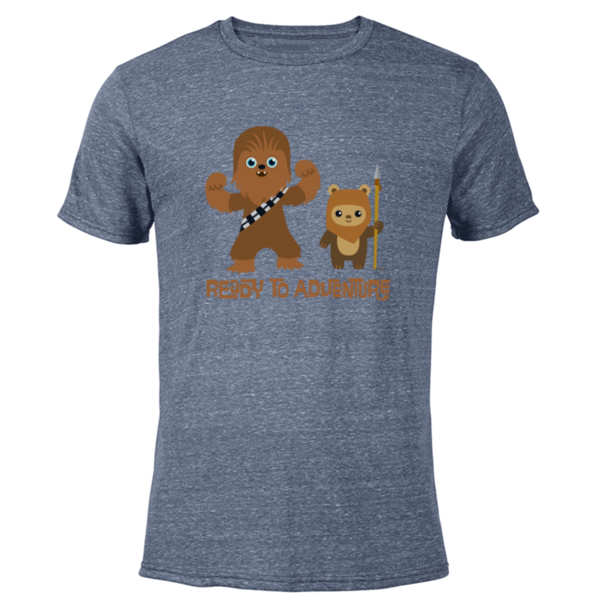 Star Wars Chewbacca and Ewok Ready to Adventure - Short Sleeve Blended ...