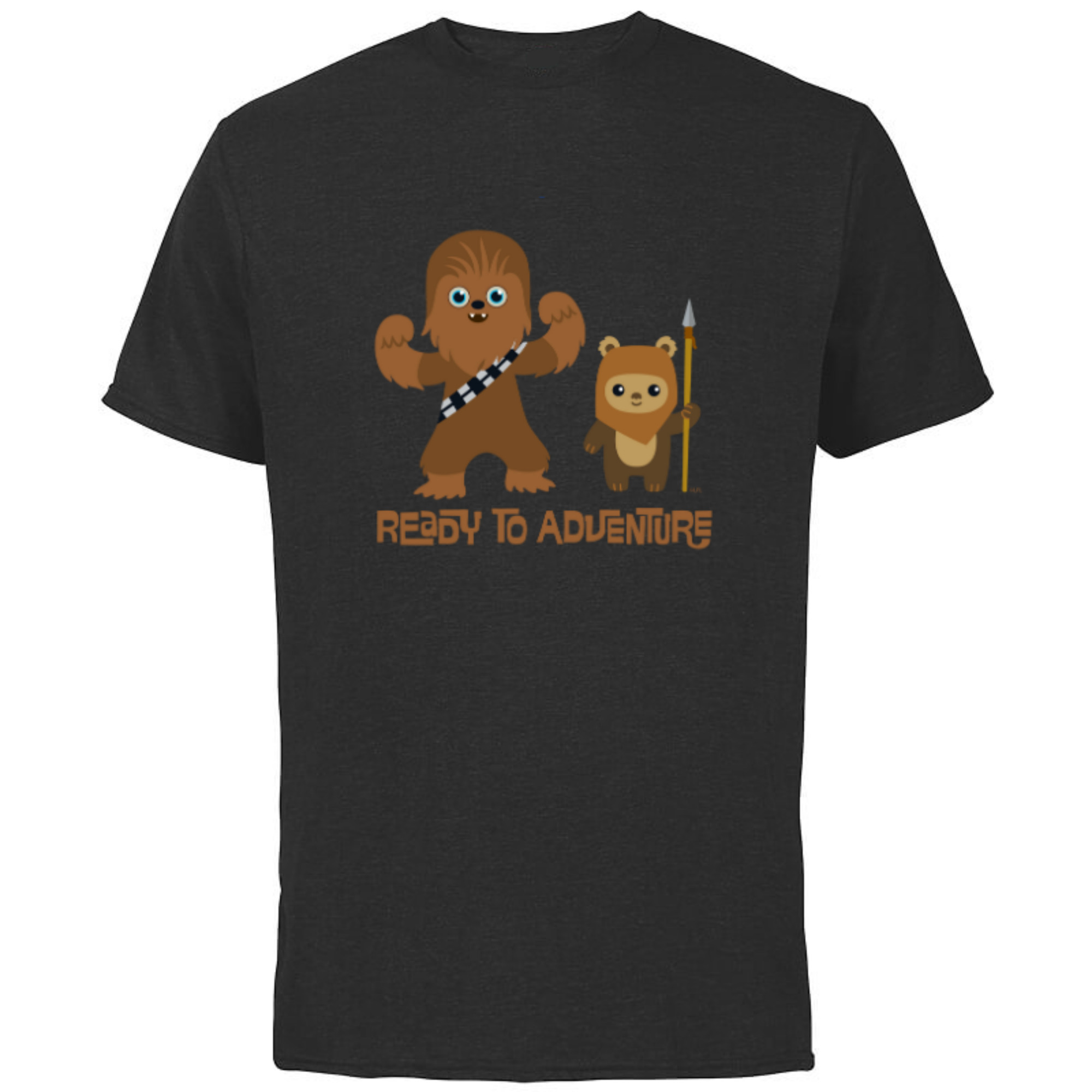 Star Wars Chewbacca and Ewok Ready to Adventure - Short Sleeve Cotton T ...