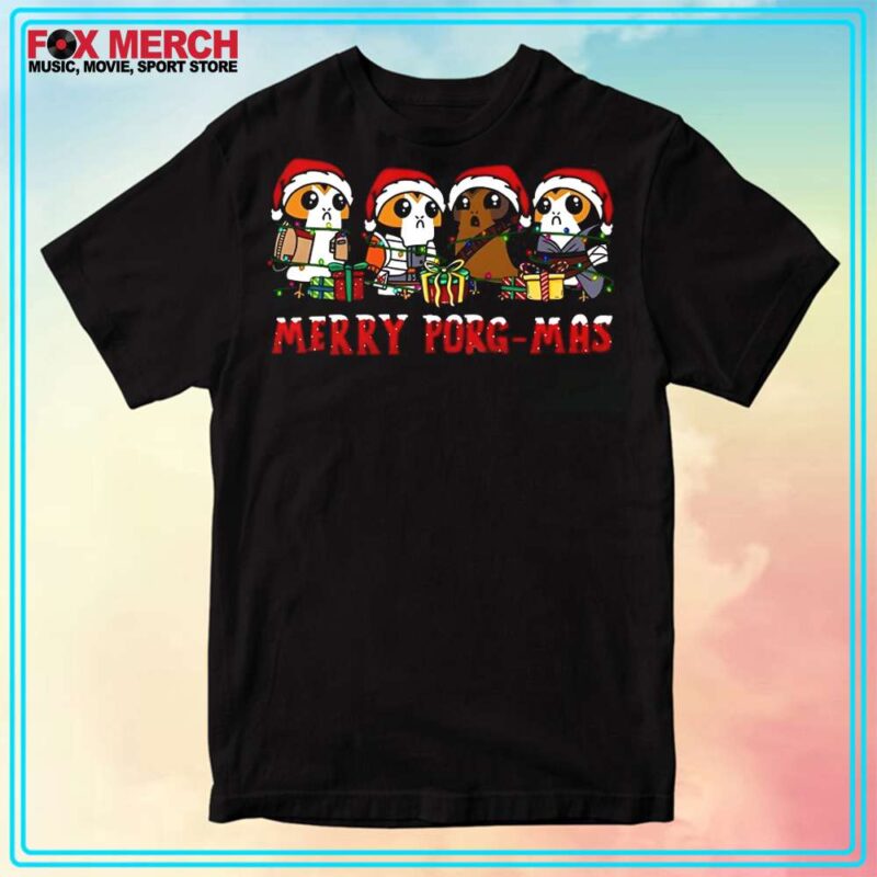 Star Wars Christmas Merry Porg Mas Unisex Shirt - Walmart.com