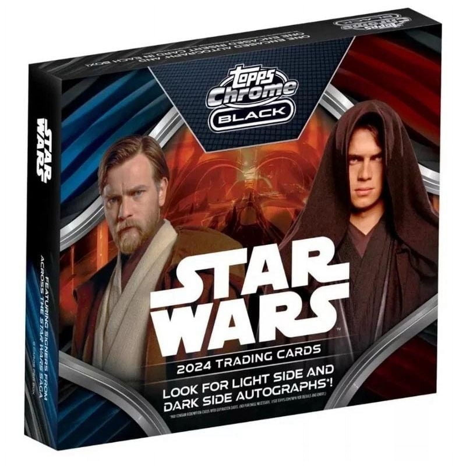 Topps Star Wars Chrome Black Hobby Box with Autographs, Refractors ...