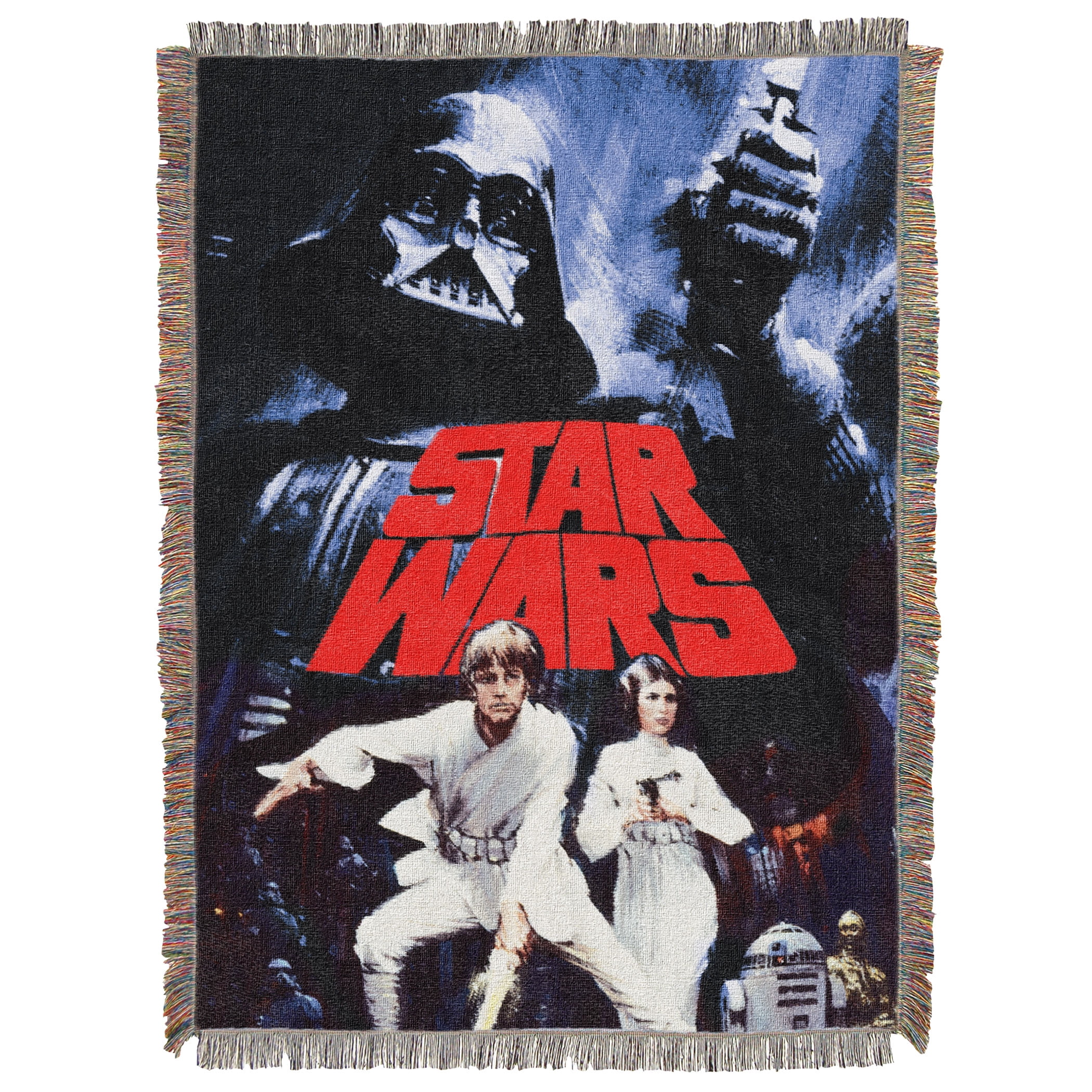 Star Wars Classic Galaxy In Turmoil Woven Tapestry Throw Blanket ...