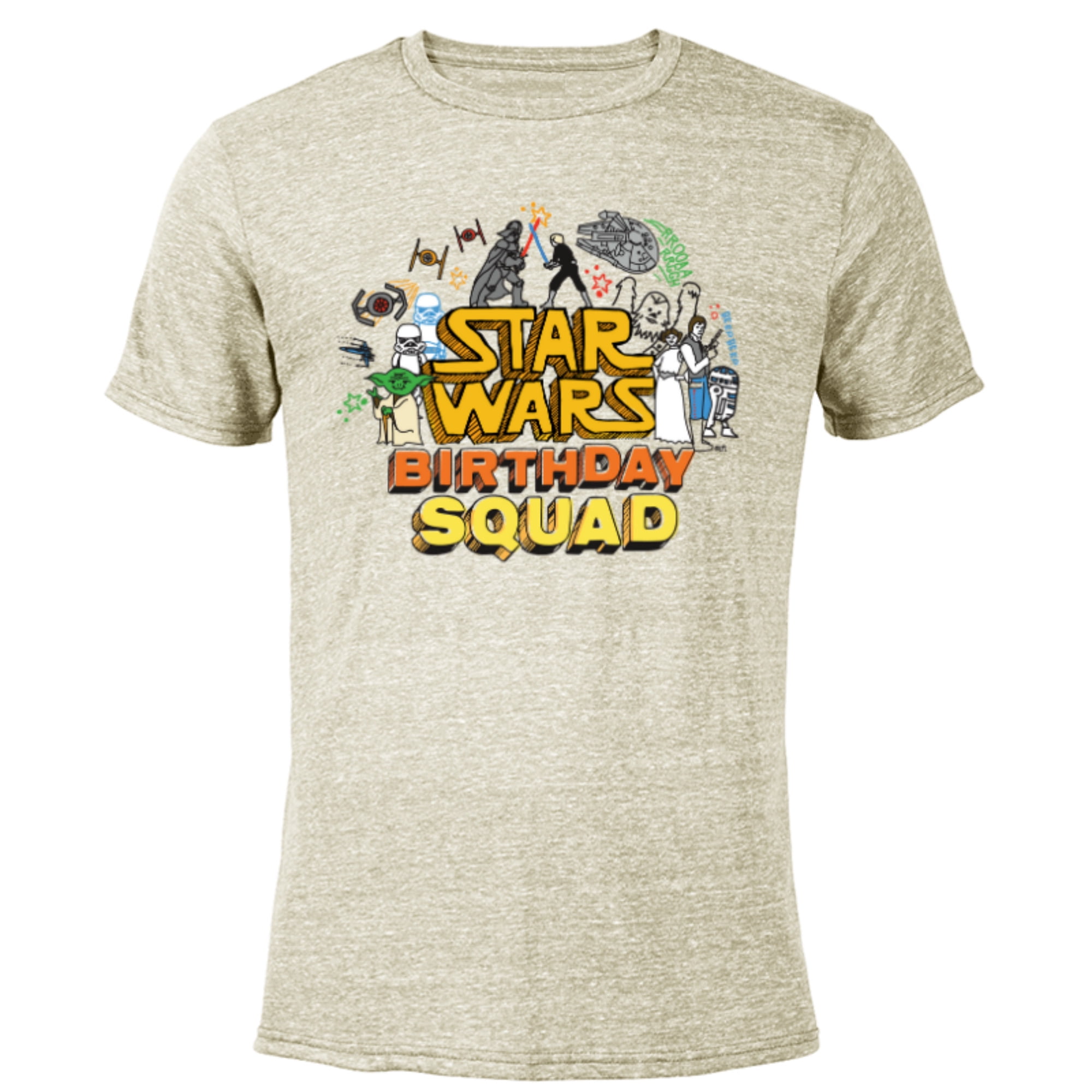Star Wars Classic Movie Characters Retro Toon Birthday Squad - Short ...