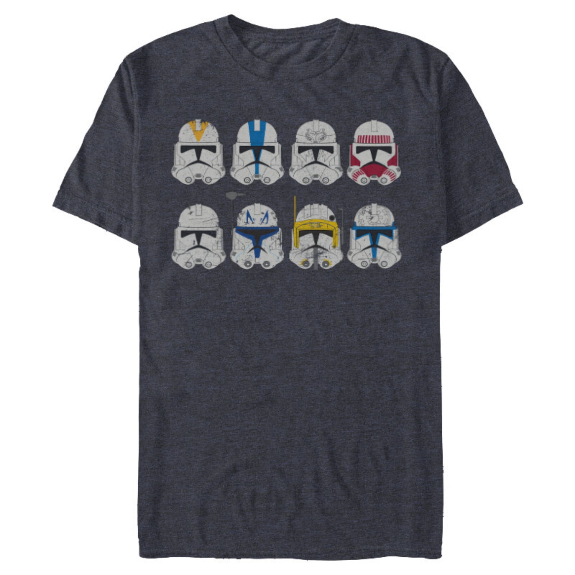 Star Wars Clone Wars Clone Troopers Helmets - Short Sleeve Blended T ...