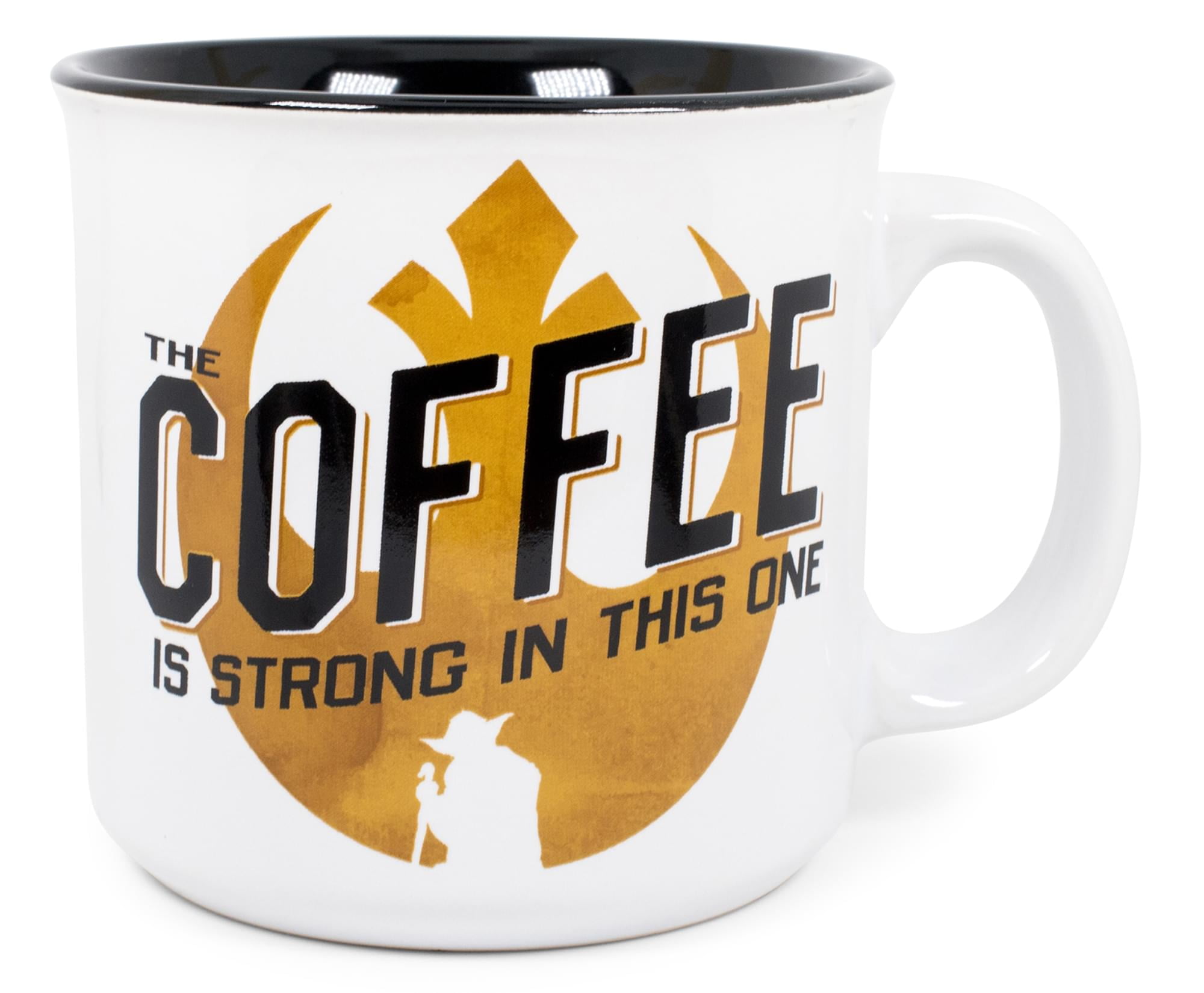 Star Wars Ceramic Camper Mug, 20 oz, Yoda Coffee Is Strong In This One ...