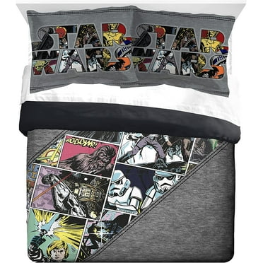 Star Wars Classic Grid Reversible Comforter, Full - Walmart.com