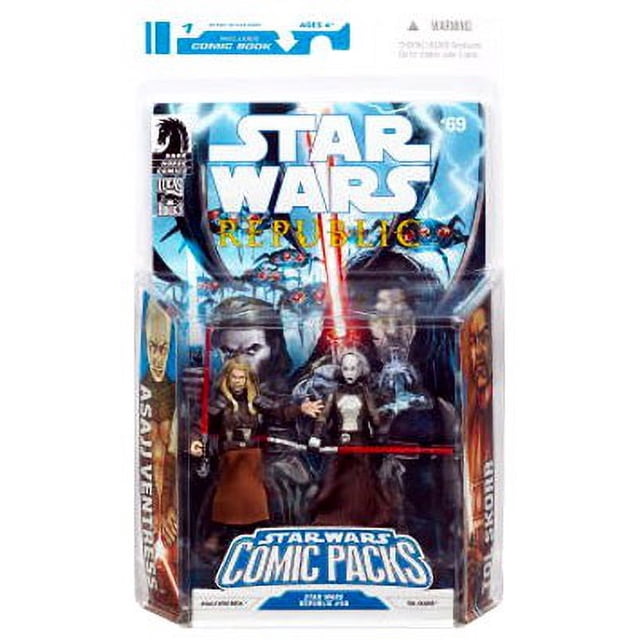 Star Wars Comic Packs 2009 Asajj Ventress & Tol Skorr Action Figure 2 ...