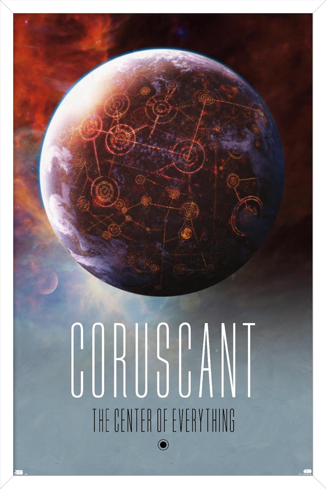 Star Wars: Coruscant - Visit Coruscant by Russell Walks 23 Wall Poster ...