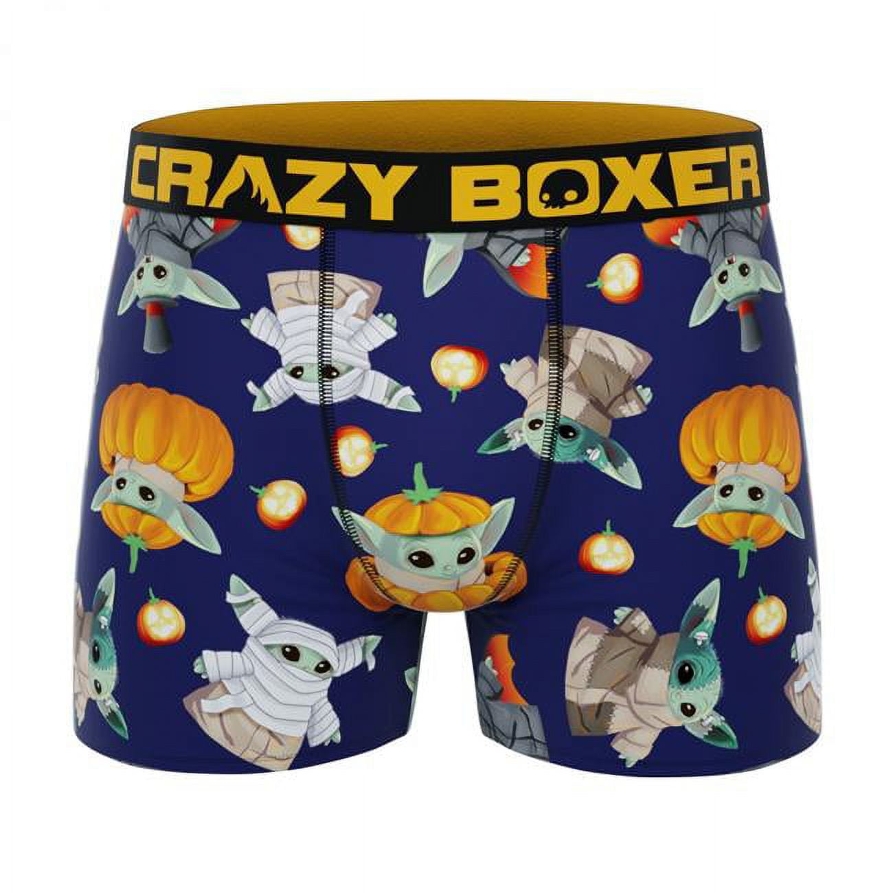 Star Wars Crazy Boxer the Mandalorian Gogu In Pumpkins Mens Boxer ...
