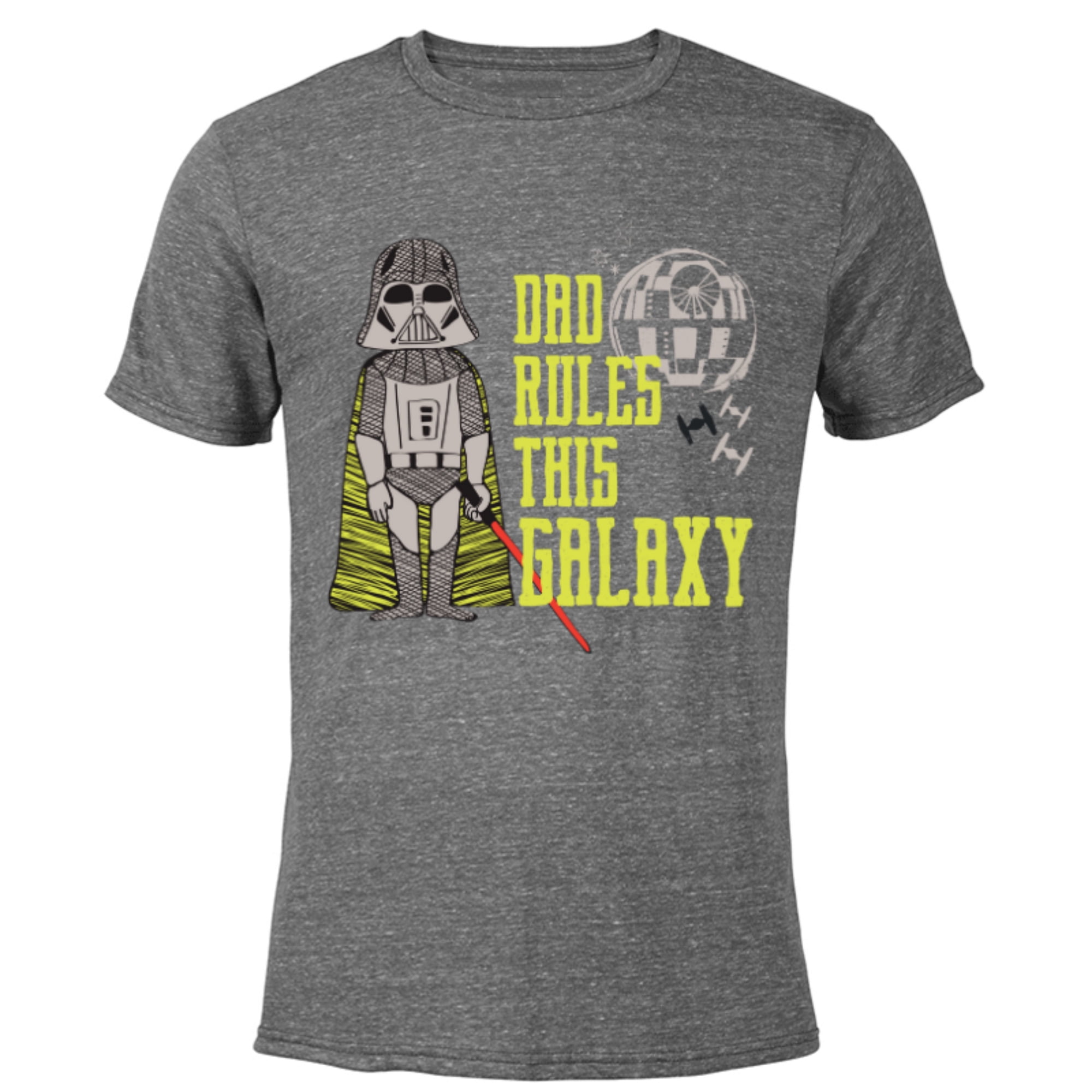 Star Wars Cute Darth Vader Dad Rules This Galaxy - Short Sleeve Blended ...