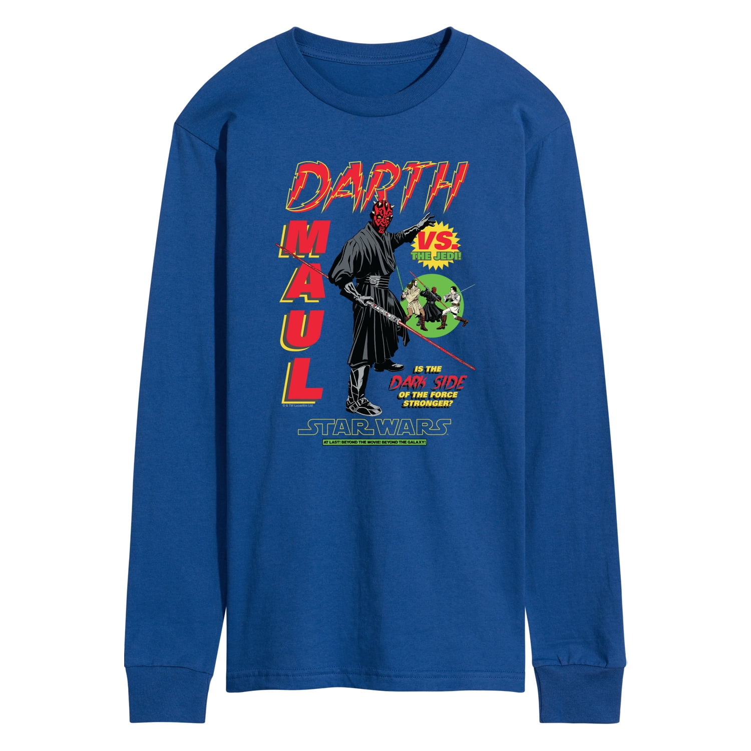 Star Wars - Darth Maul Ad - Men's Long Sleeve Graphic T-Shirt - Walmart.com