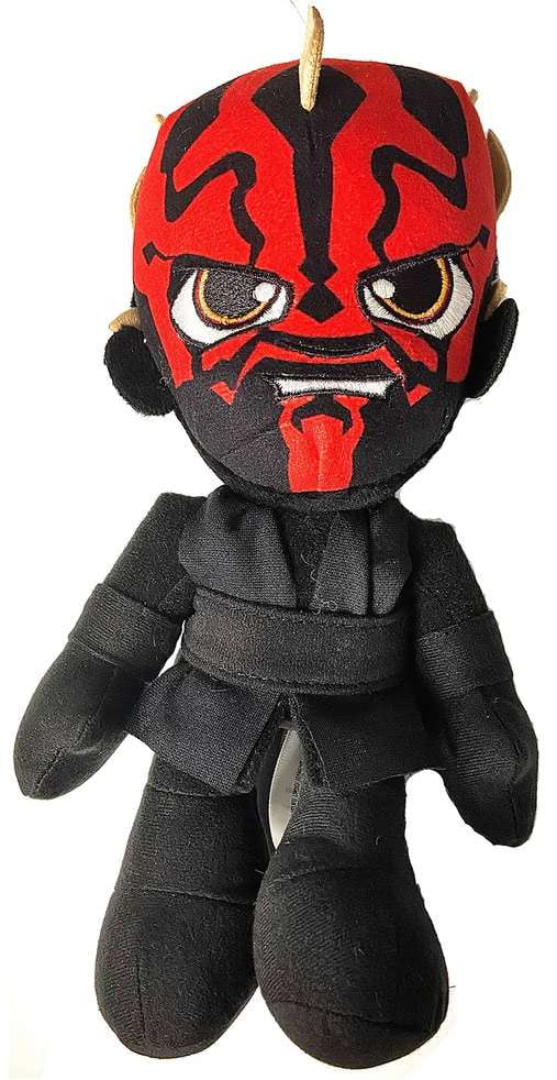 Star Wars Darth Maul Plush Toy with Fierce Facial Expression, Red and ...
