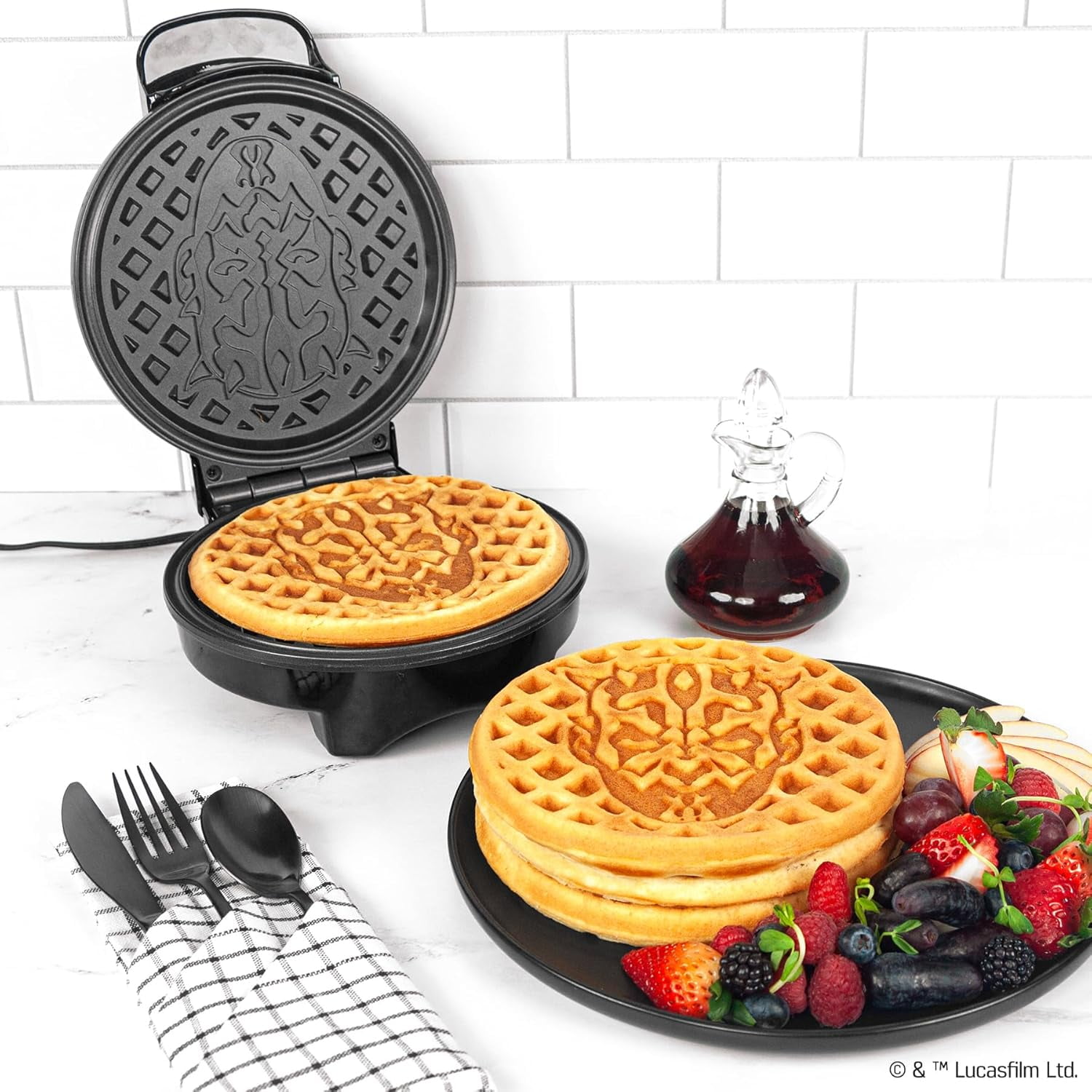 Star Wars Darth Maul Waffle Maker - the Sith Lord on Your Waffles ...