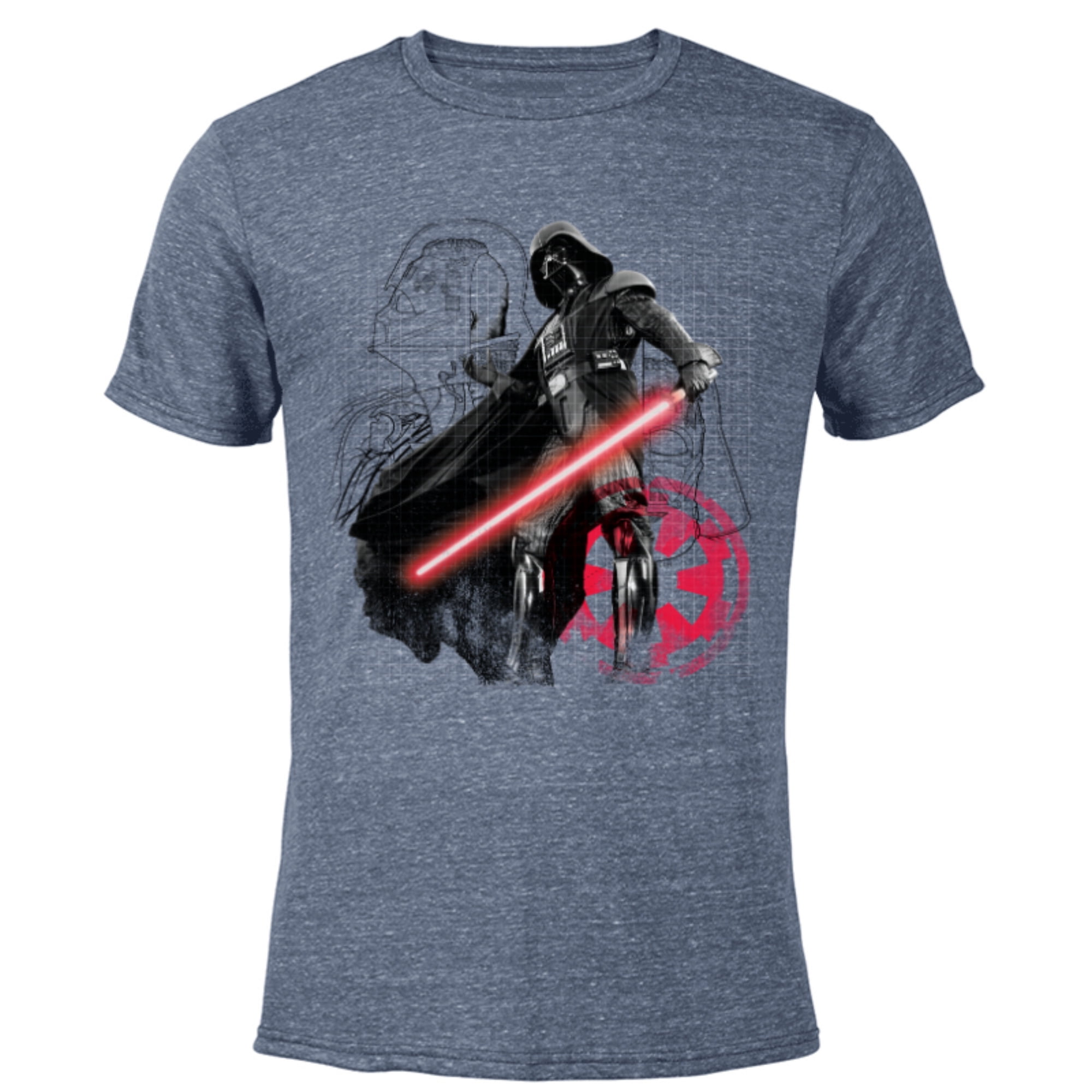 Star Wars Darth Vader Blueprint of a Sith Lord - Short Sleeve Blended T ...