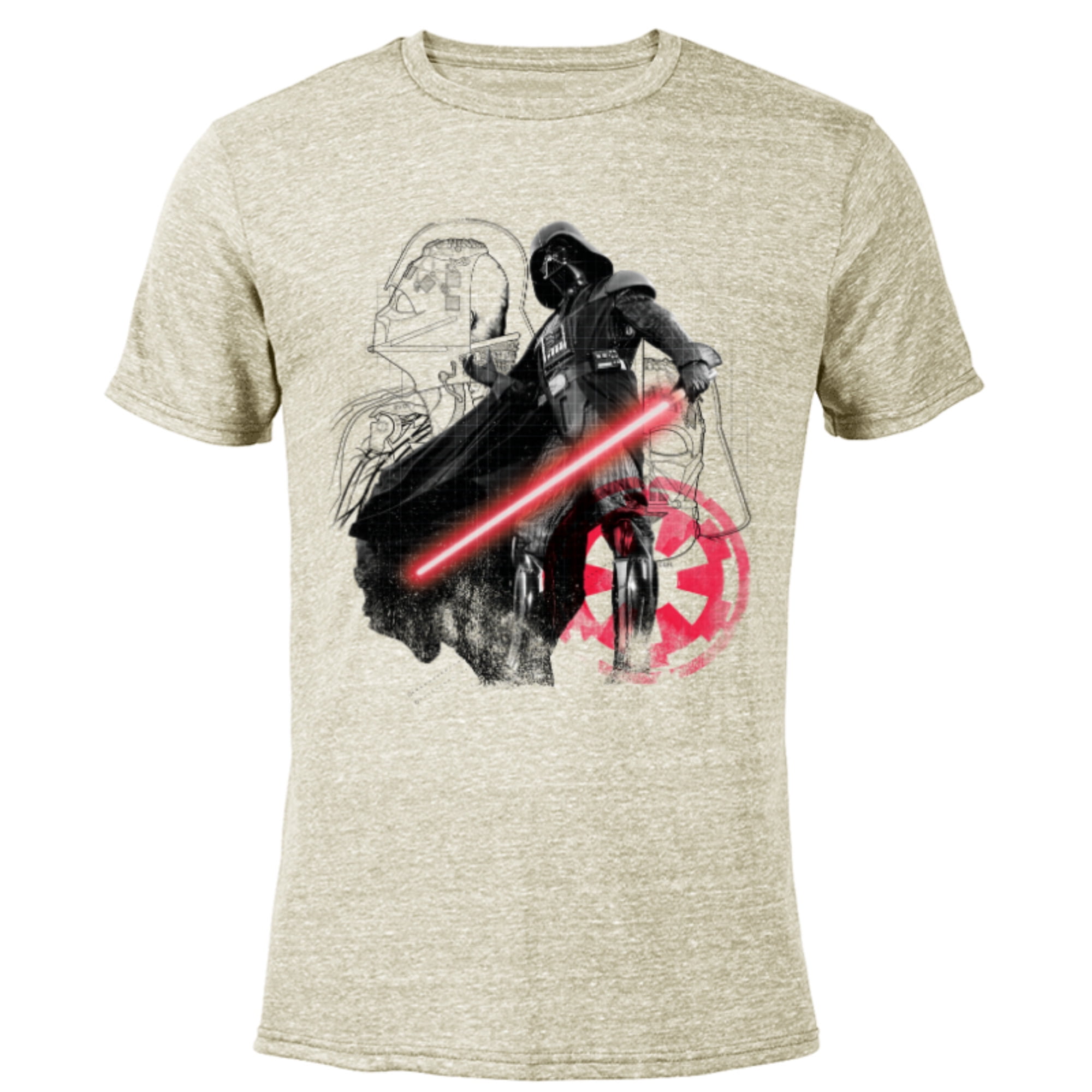 Star Wars Darth Vader Blueprint of a Sith Lord - Short Sleeve Blended T ...