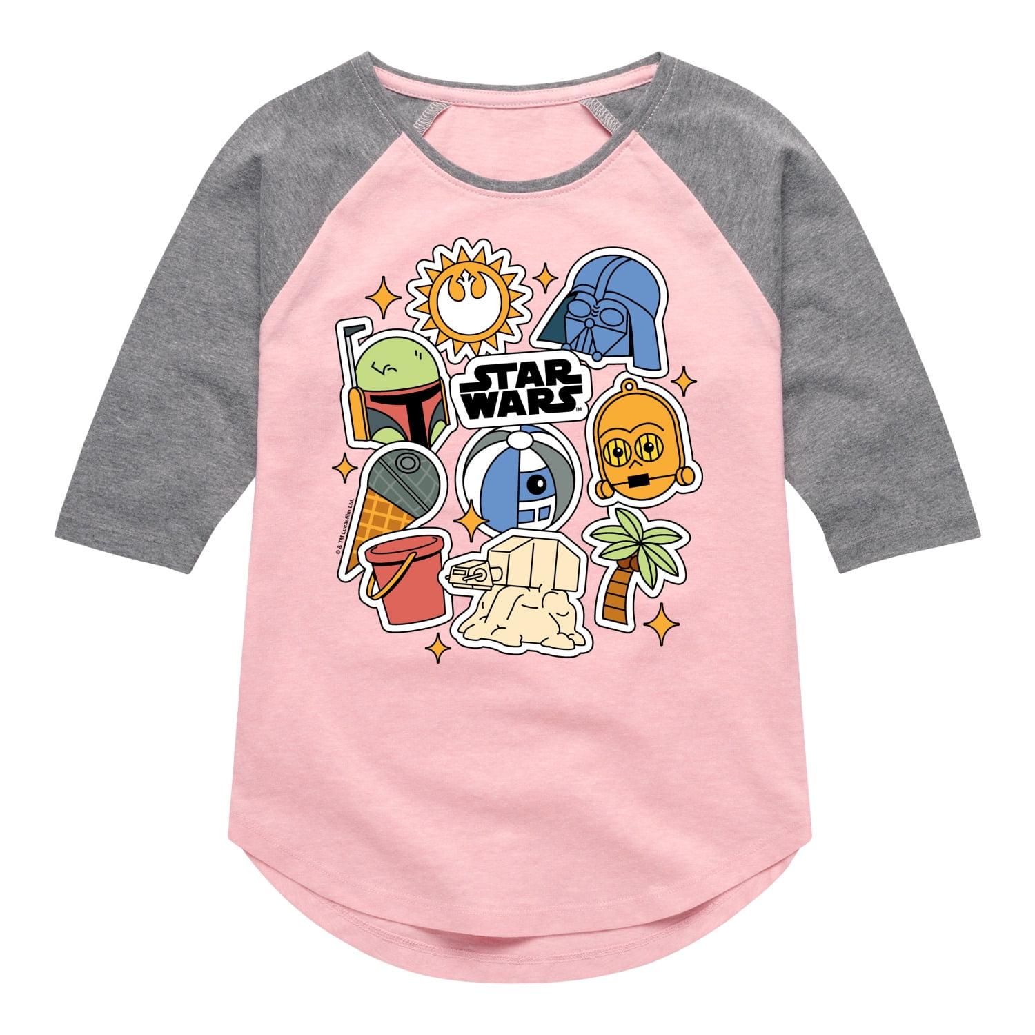 Star Wars - Darth Vader, C3 po, R2D2 Summer - Toddler And Youth Girls ...