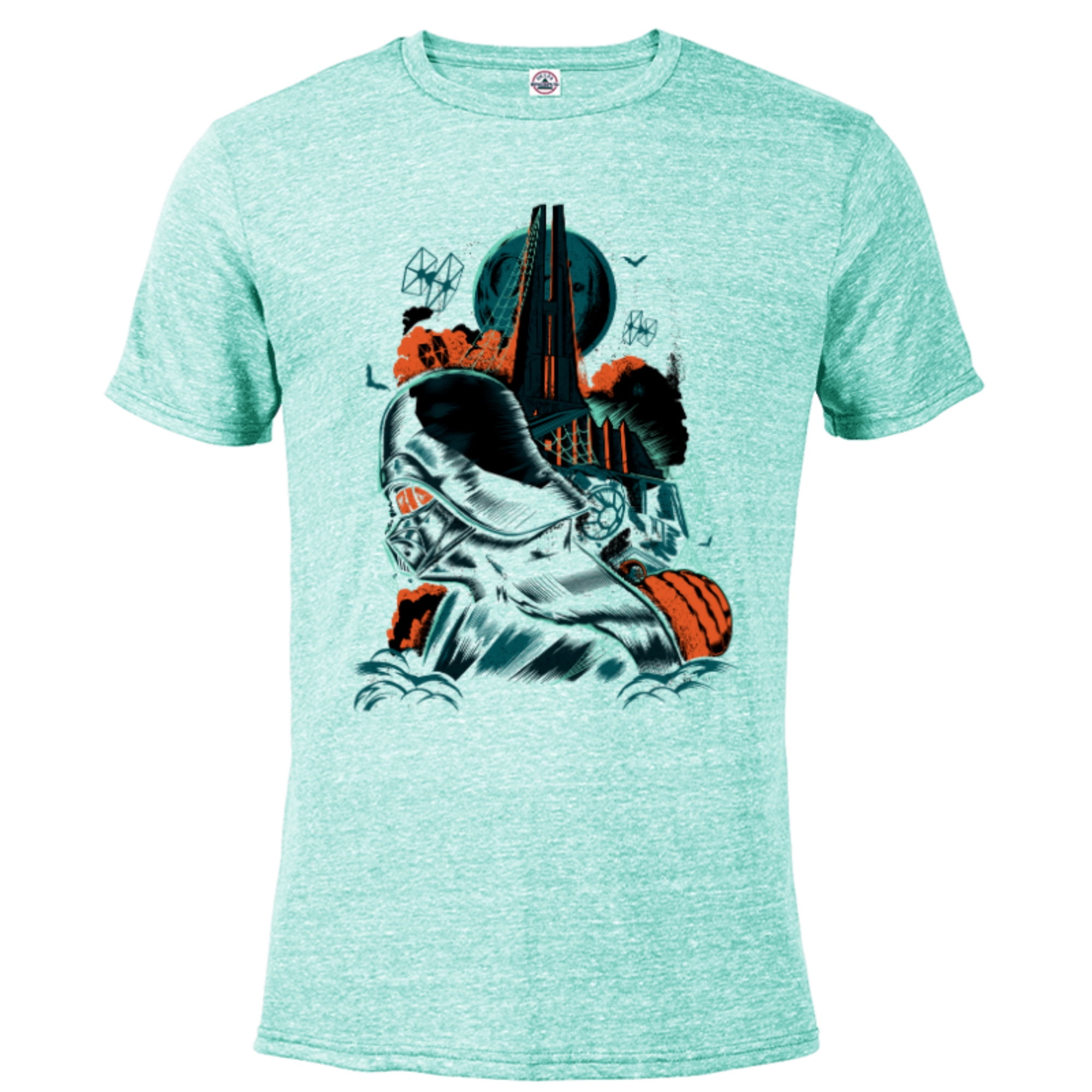 Star Wars Darth Vader Castle Spooky Halloween - Short Sleeve Blended T ...