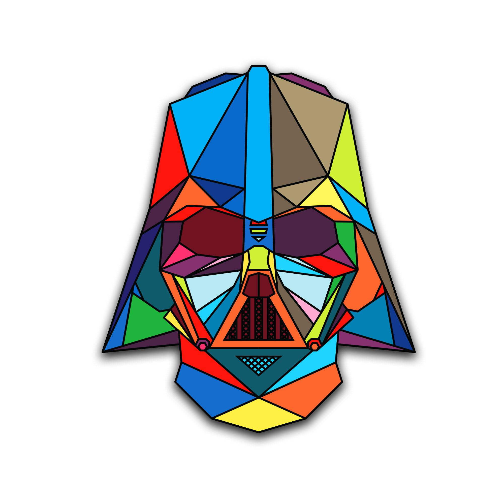 Star Wars | Darth Vader | Geometric Style | Enamel Pin - Walmart.com